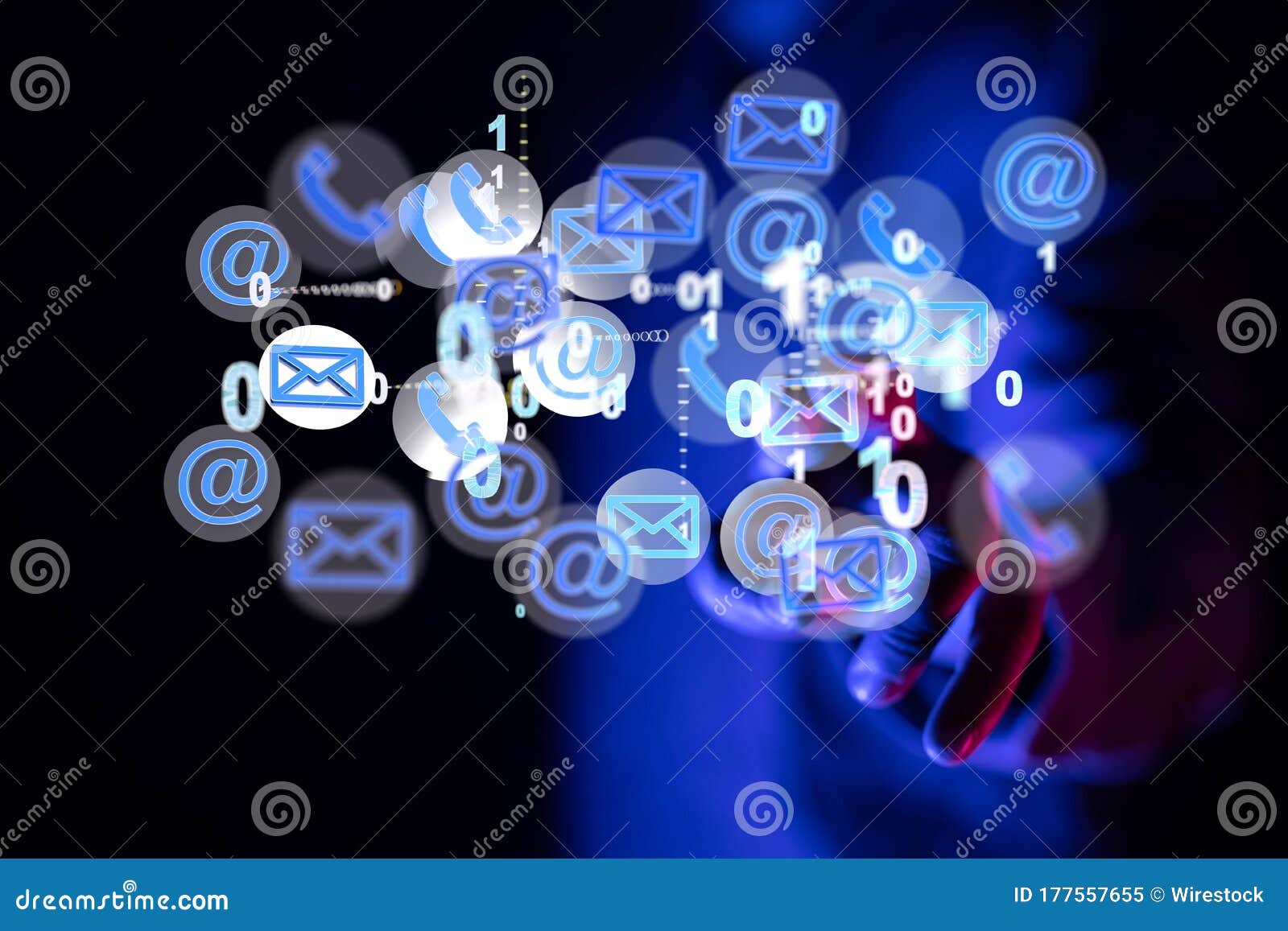 A Mail Communication Connection Message To Mailing Stock Illustration ...