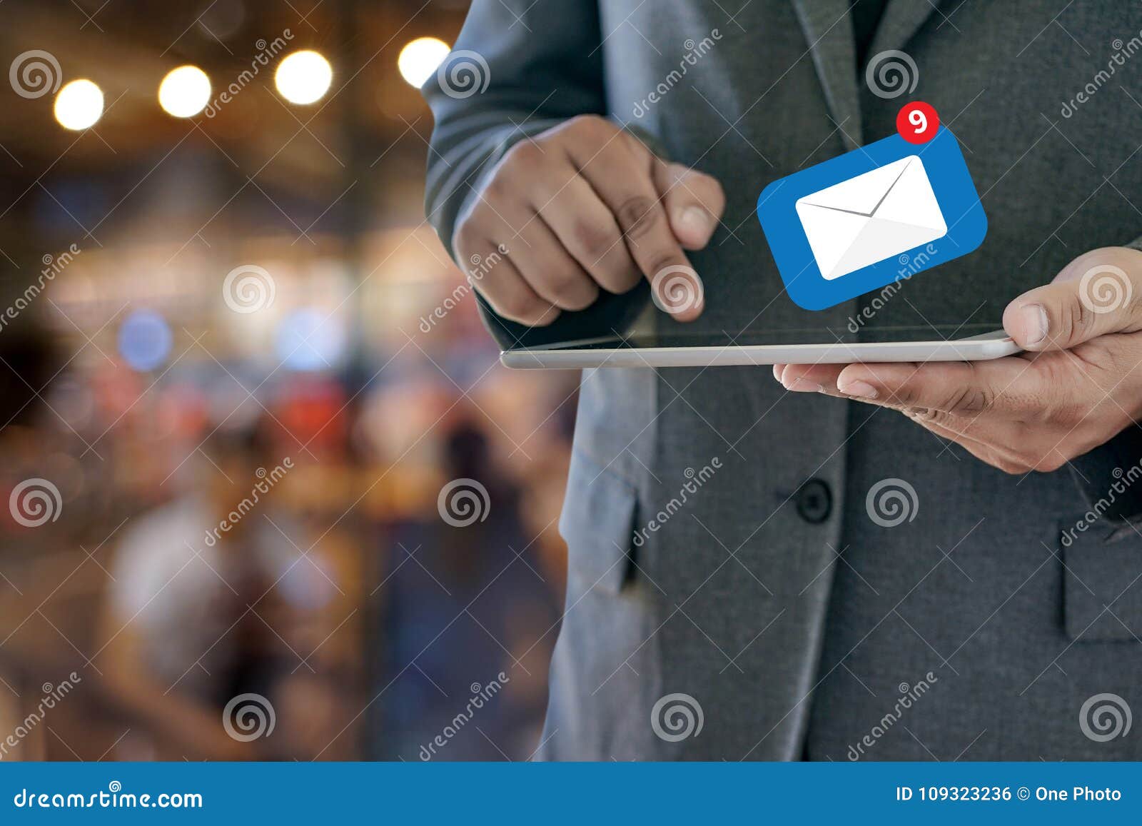 Mail Communication Connection Message To Mailing Contacts Inbox Stock ...