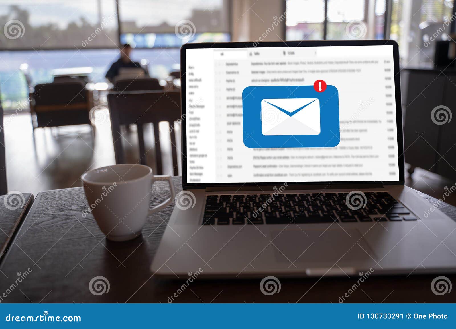 Mail Communication Connection Message To Mailing Contacts Phone Stock ...