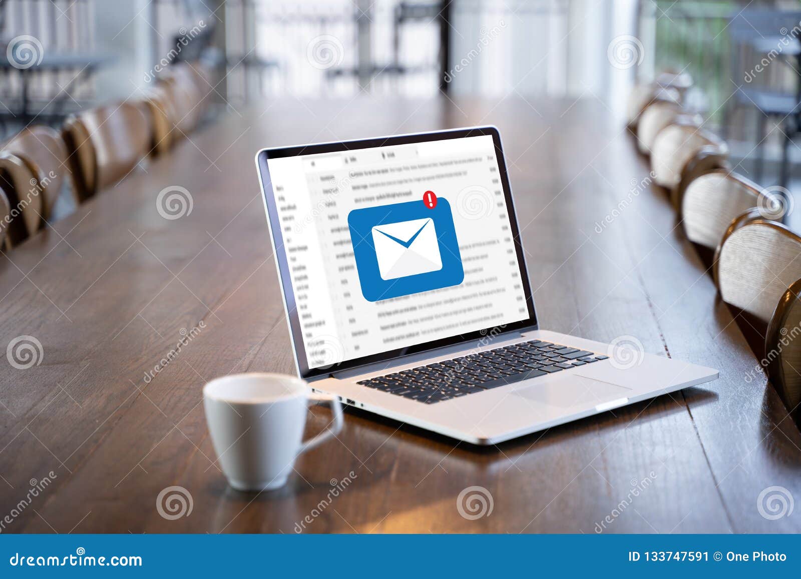 Mail Communication Connection Message To Mailing Contacts Phone Stock ...