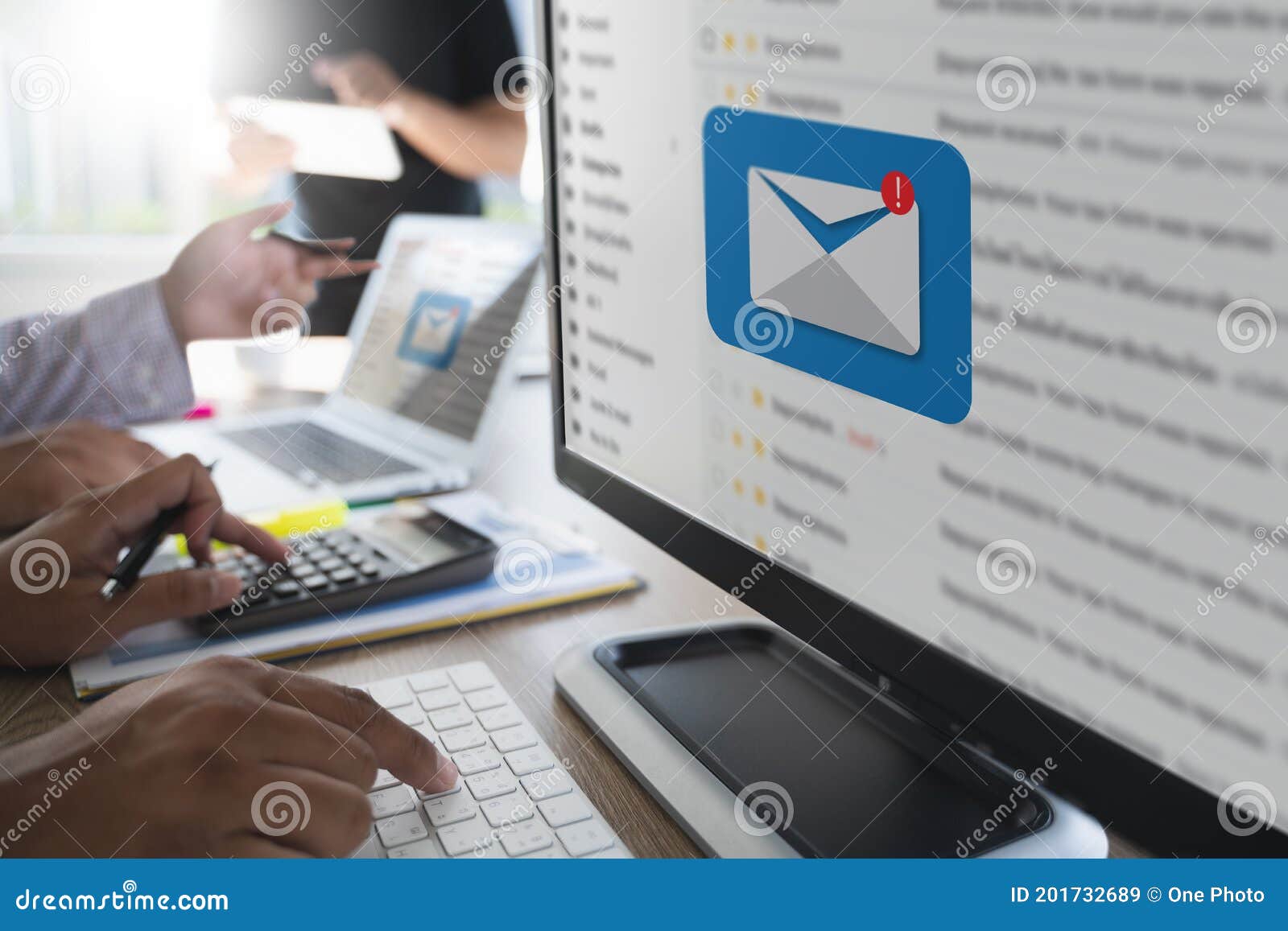 Mail Communication Connection Message To Mailing Contacts Phone Global ...