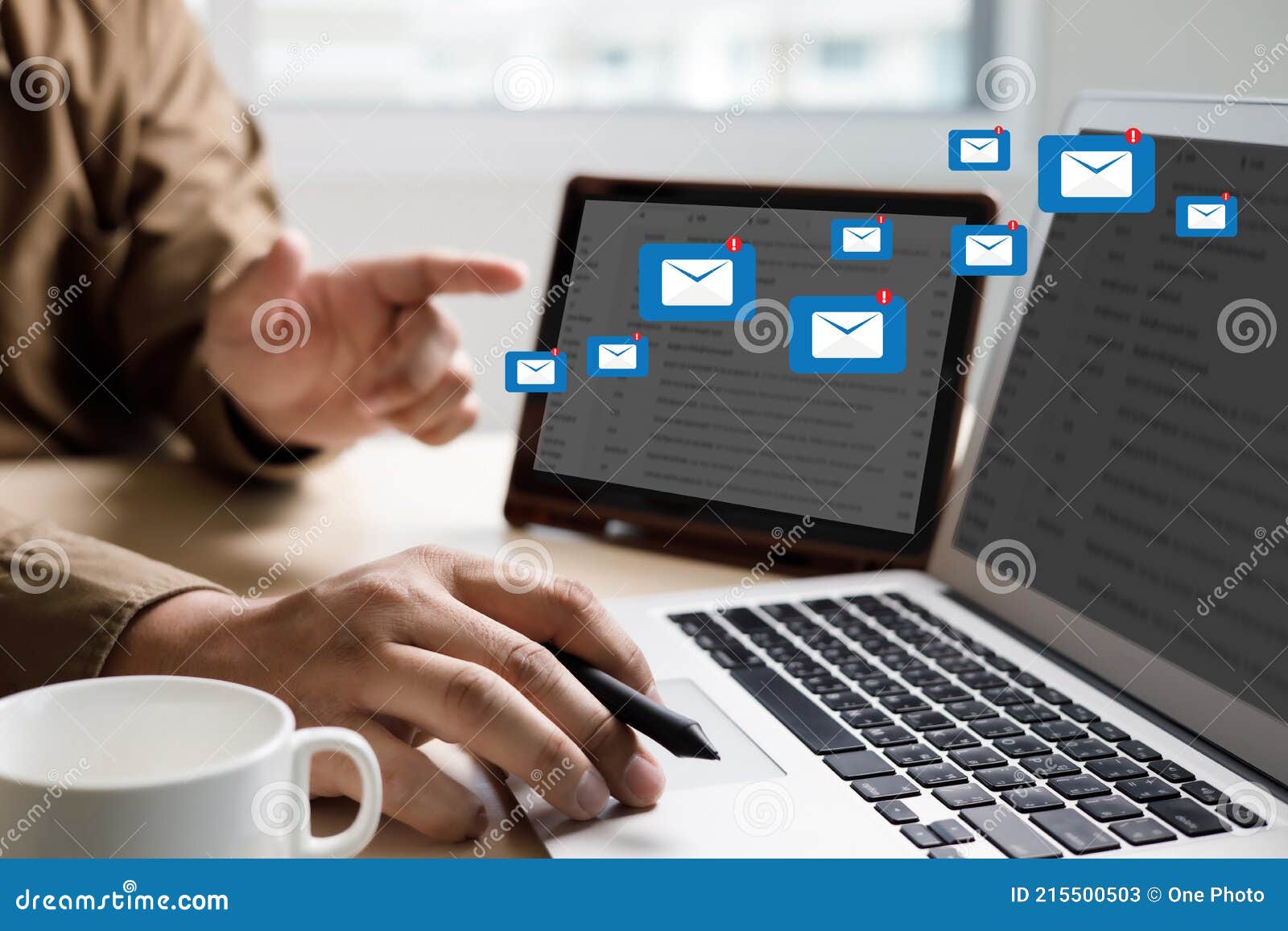 Mail Communication Connection Message To Mailing Contacts Phone Global ...