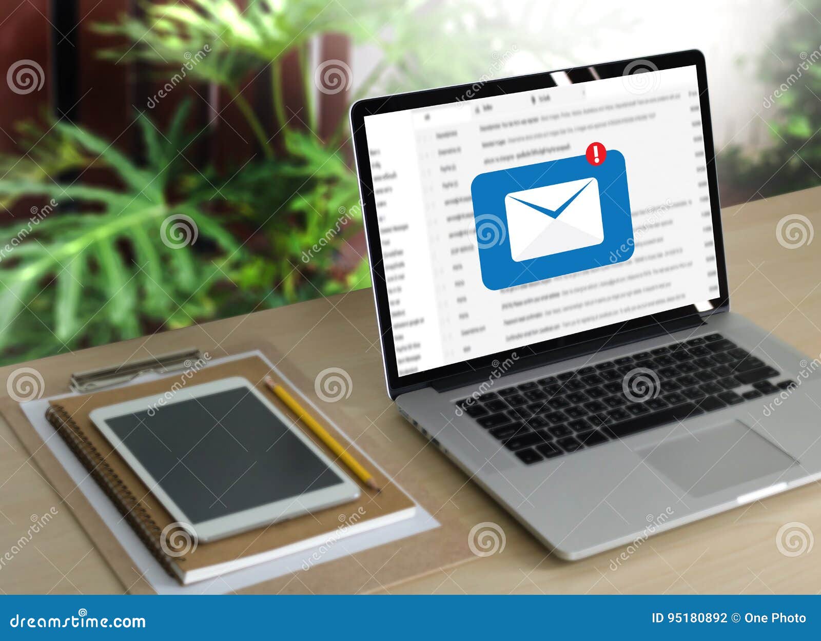 Mail Communication Connection Message To Mailing Contacts Phone Stock ...