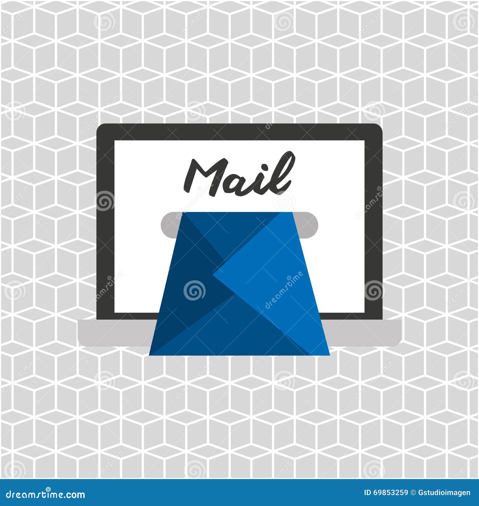 Mail concept design stock illustration. Illustration of postage - 69853259