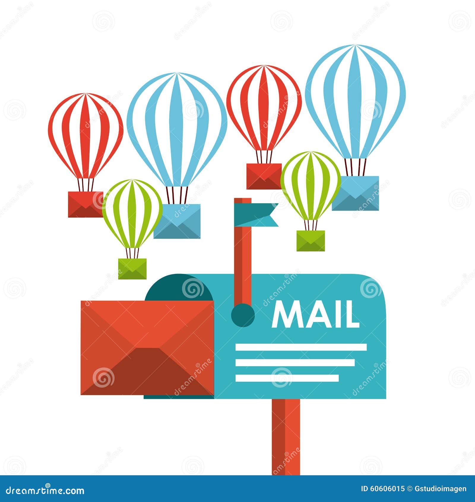Mail concept stock vector. Illustration of send, icons - 60606015