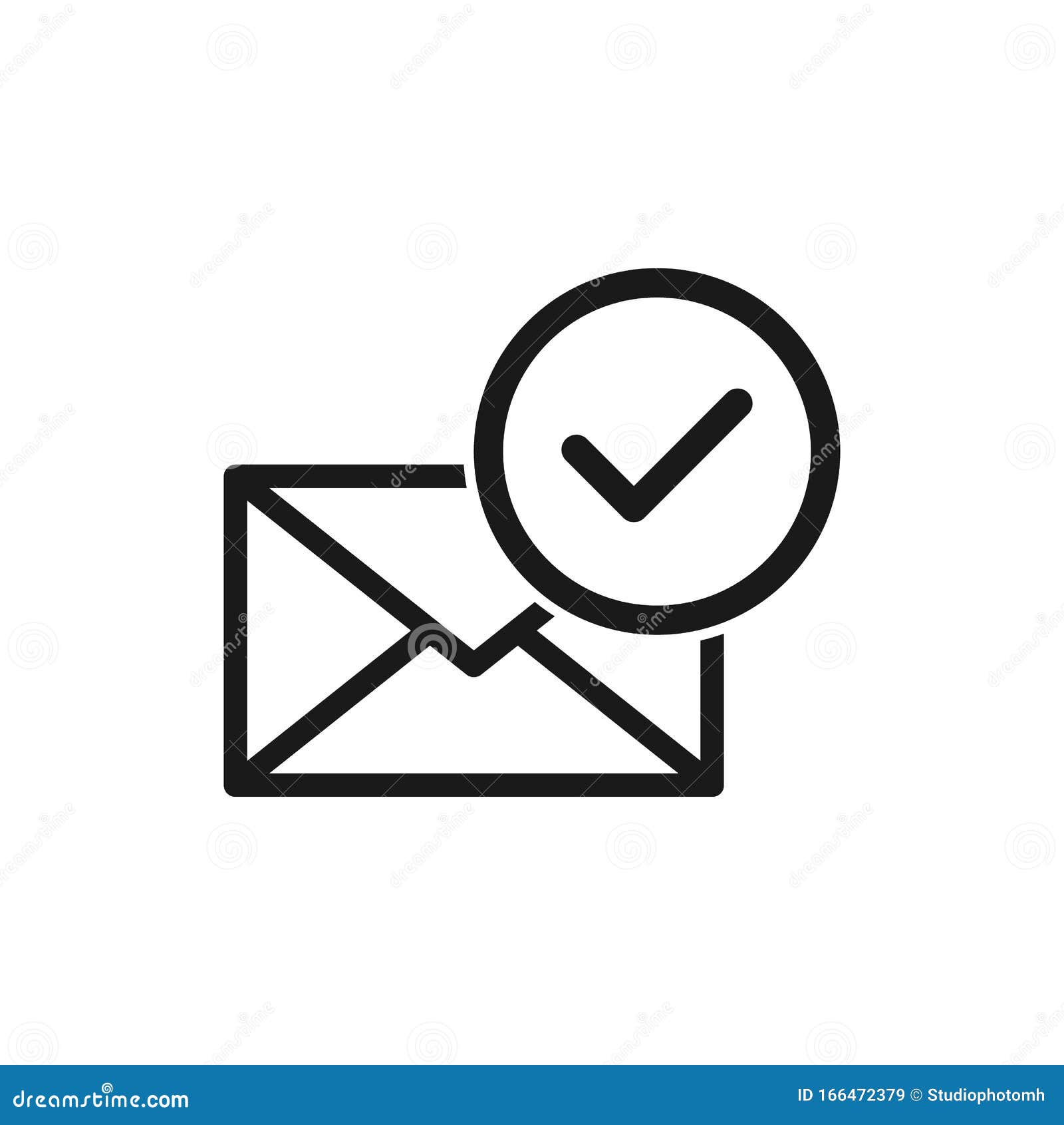 Mail Confirmation. Simple Vector Modern Icon Design Illustration Stock ...