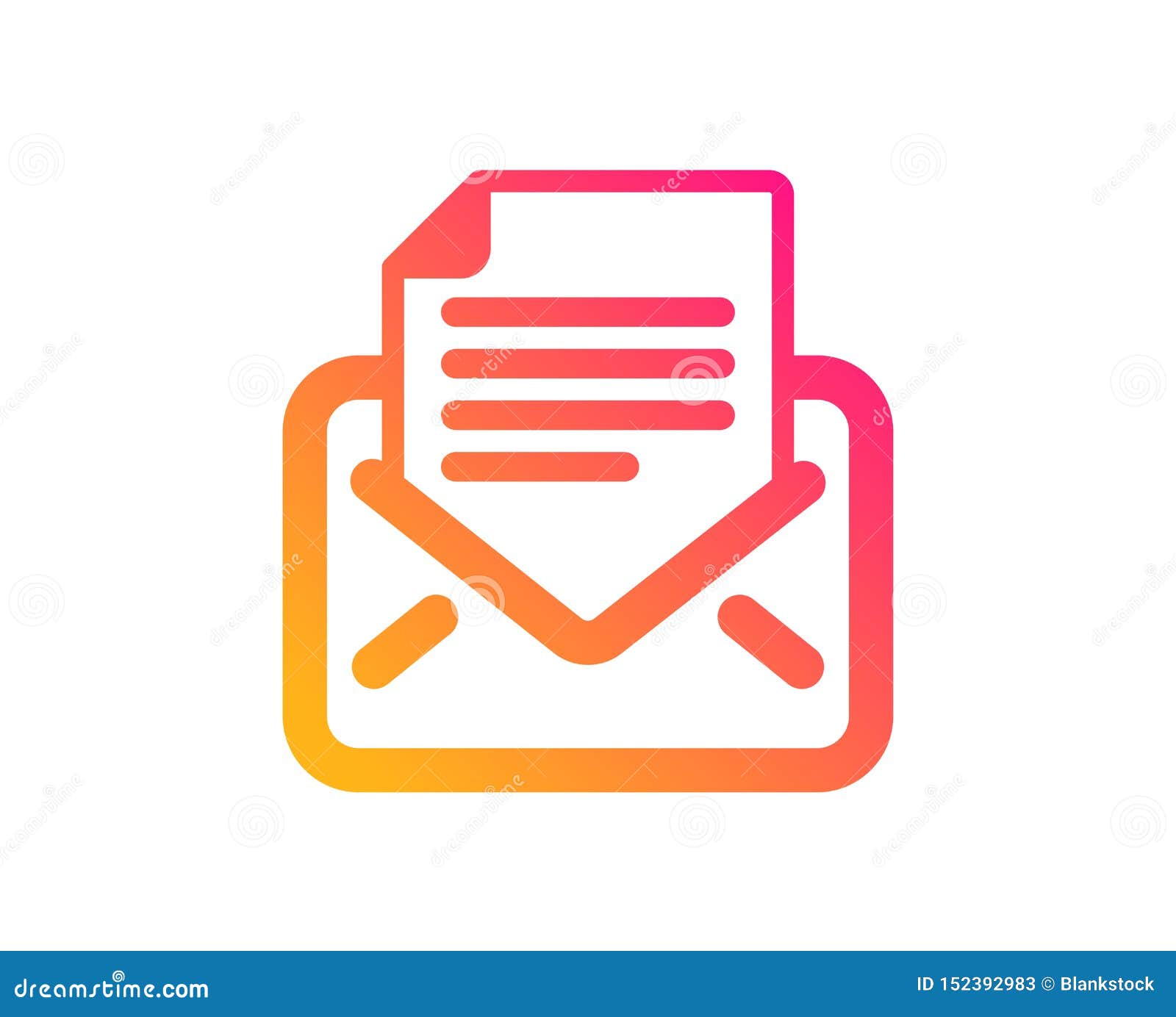 Mail Correspondence Icon. Read Message Sign. Vector Stock Vector ...
