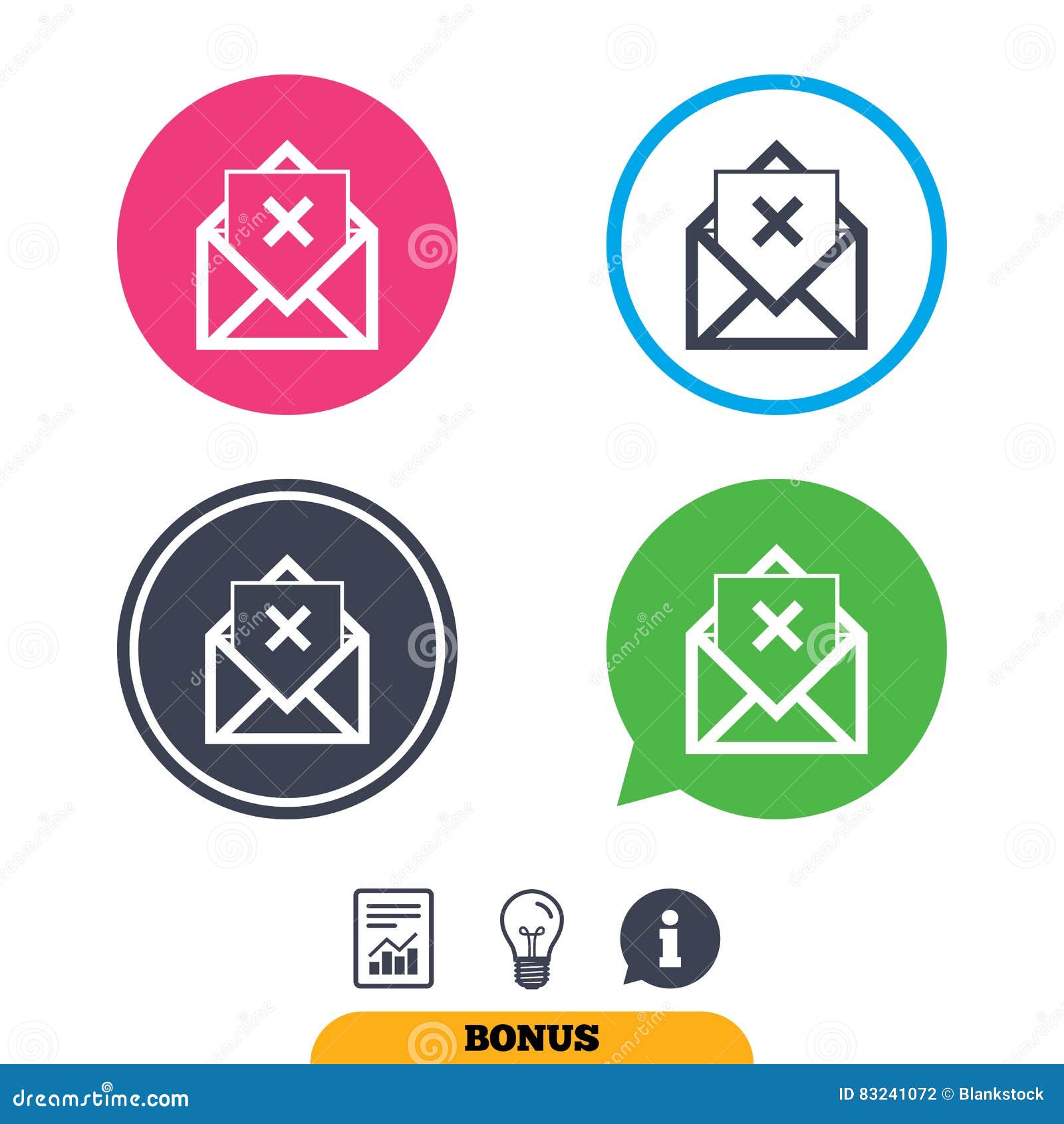 Mail Delete Icon. Envelope Symbol. Message Sign Stock Vector ...