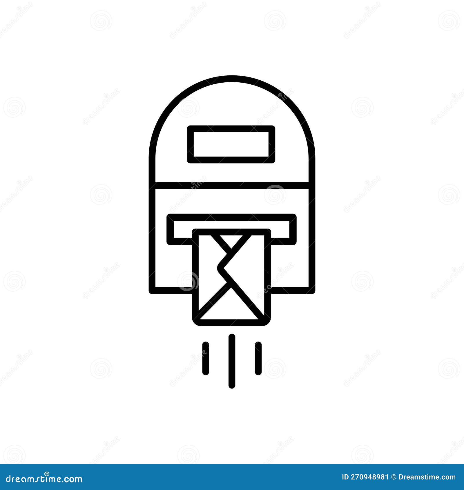 Mail, Mailbox Icon Logo Vector Isolated. Email and Business Icon. Editable Stroke and Pixel ...