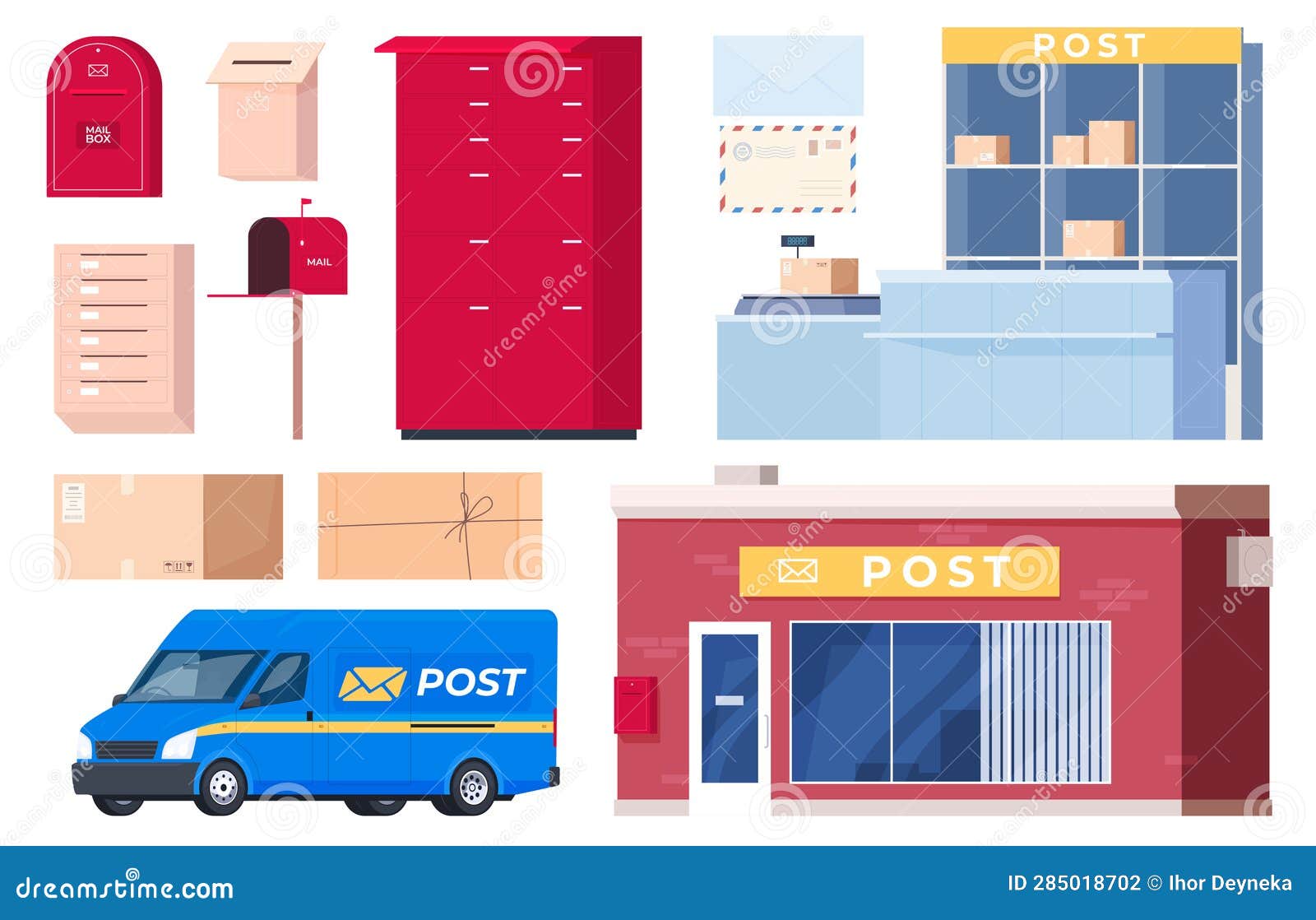 Mail Delivery of Letters and Packages. Elements of the Postal Service ...