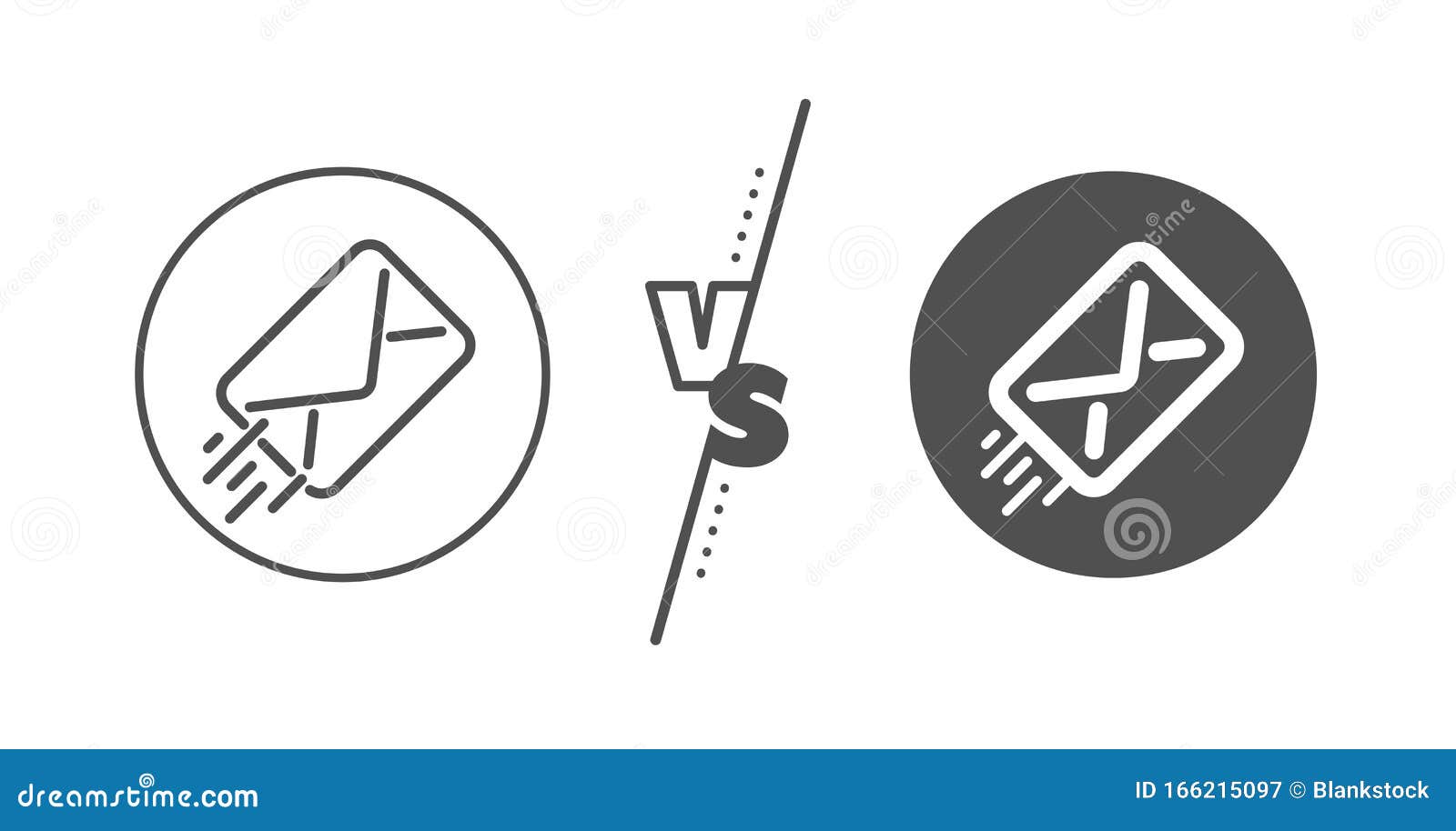 Mail Delivery Line Icon. Message Correspondence Sign. Vector Stock ...