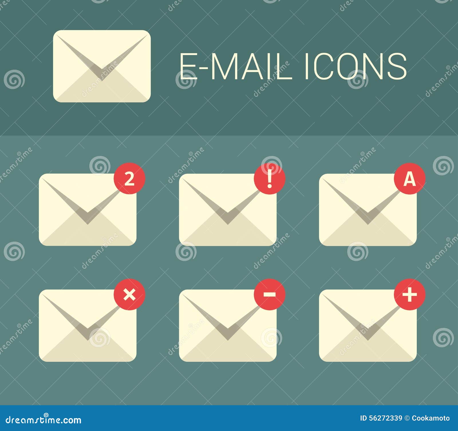 Mail Design Elements for Website Stock Vector - Illustration of ...