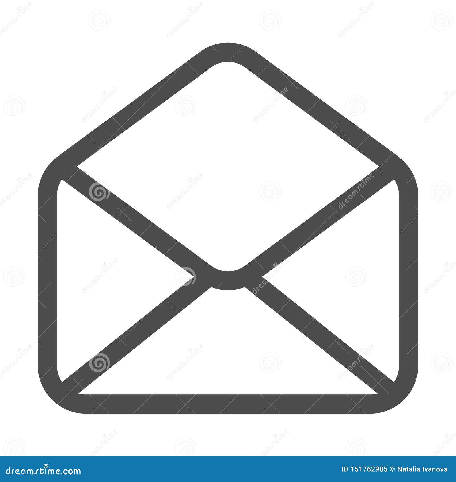 Mail and E-mail Icon Isolated. Envelope Symbol E-mail. Email Message ...
