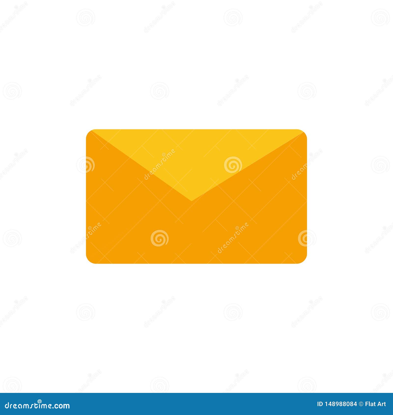 Mail, Email, User, Interface Flat Color Icon. Vector Icon Banner ...