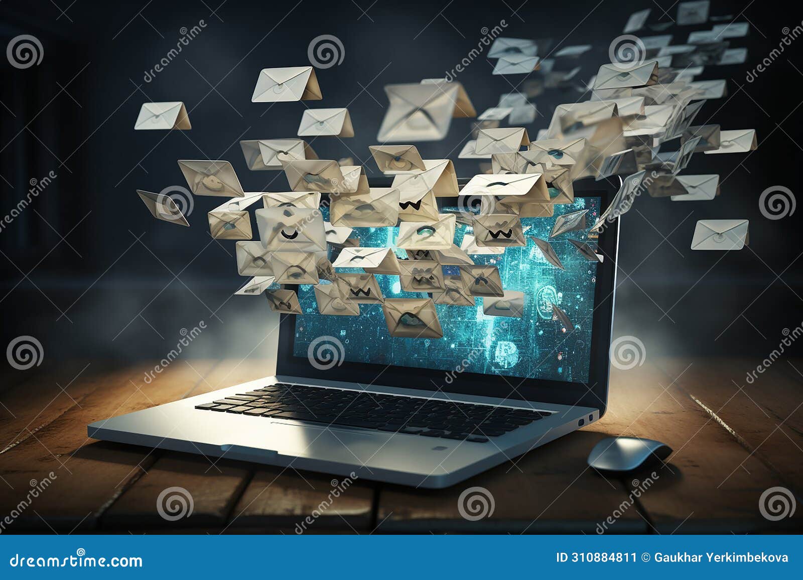 Mail Emil Sending of Messages and Letters Stock Illustration ...