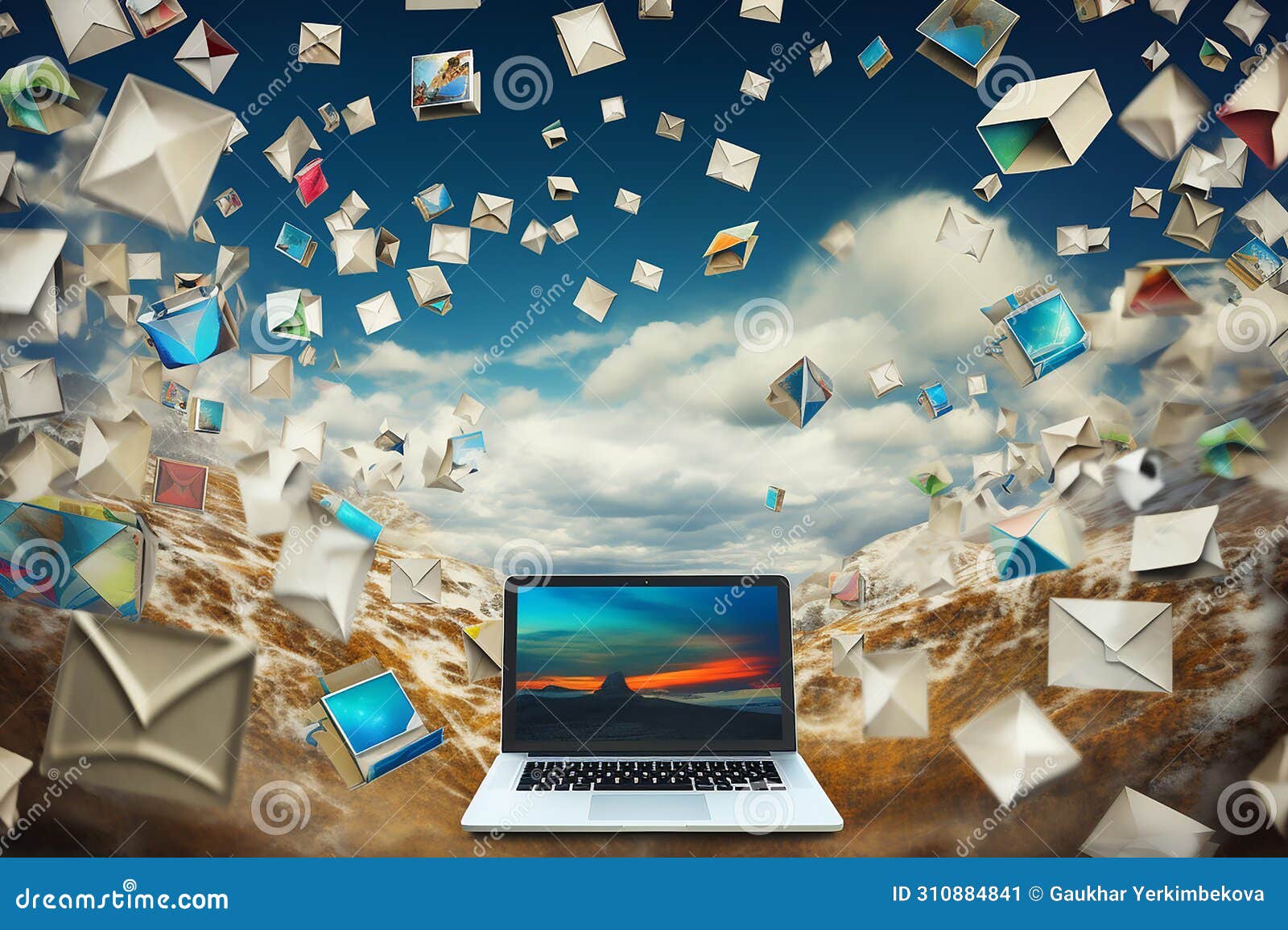 Mail Emil Sending of Messages and Letters Stock Illustration ...