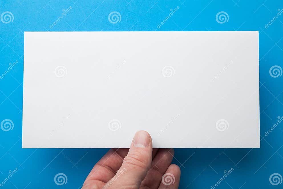 Mail Envelope or DL Flyer in Hand Stock Image - Image of flyer, letter ...