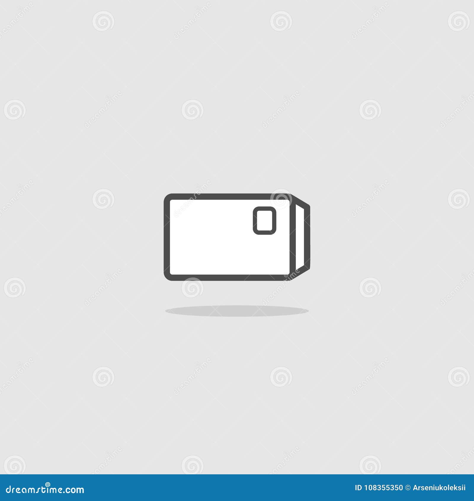 Mail envelope icon stock vector. Illustration of deliver - 108355350