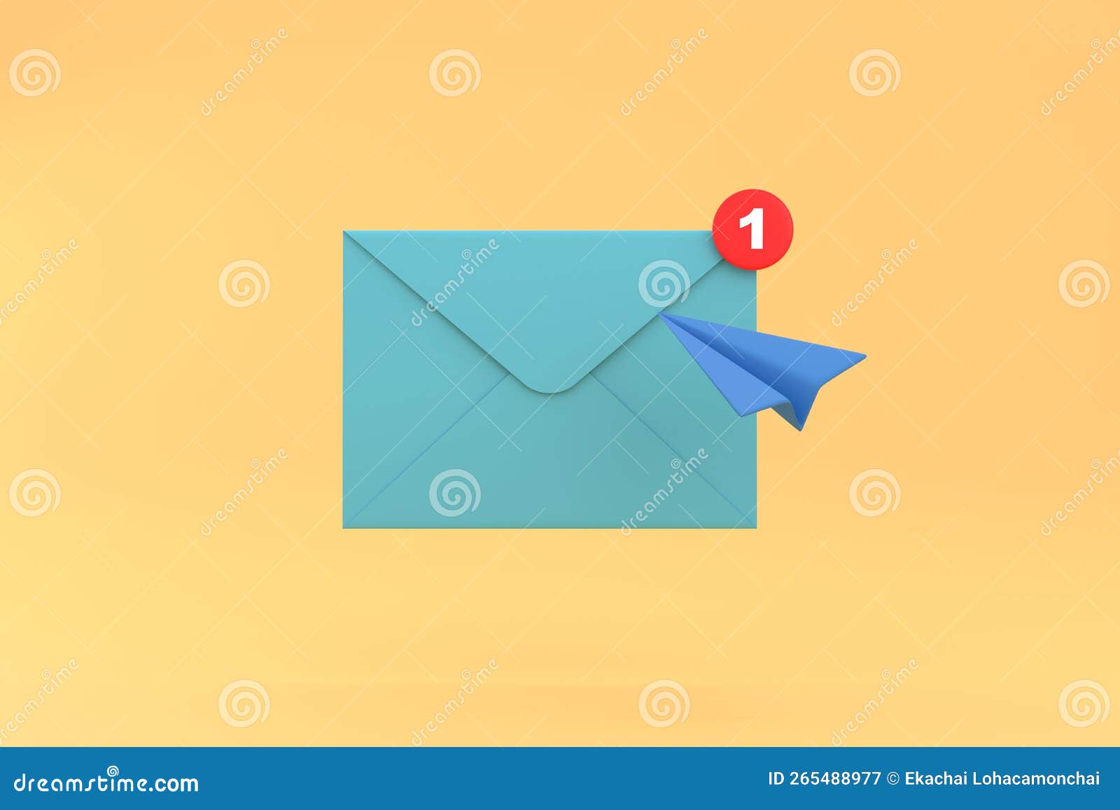 Mail Envelope Icon with Paper Plane Isolated Stock Illustration ...