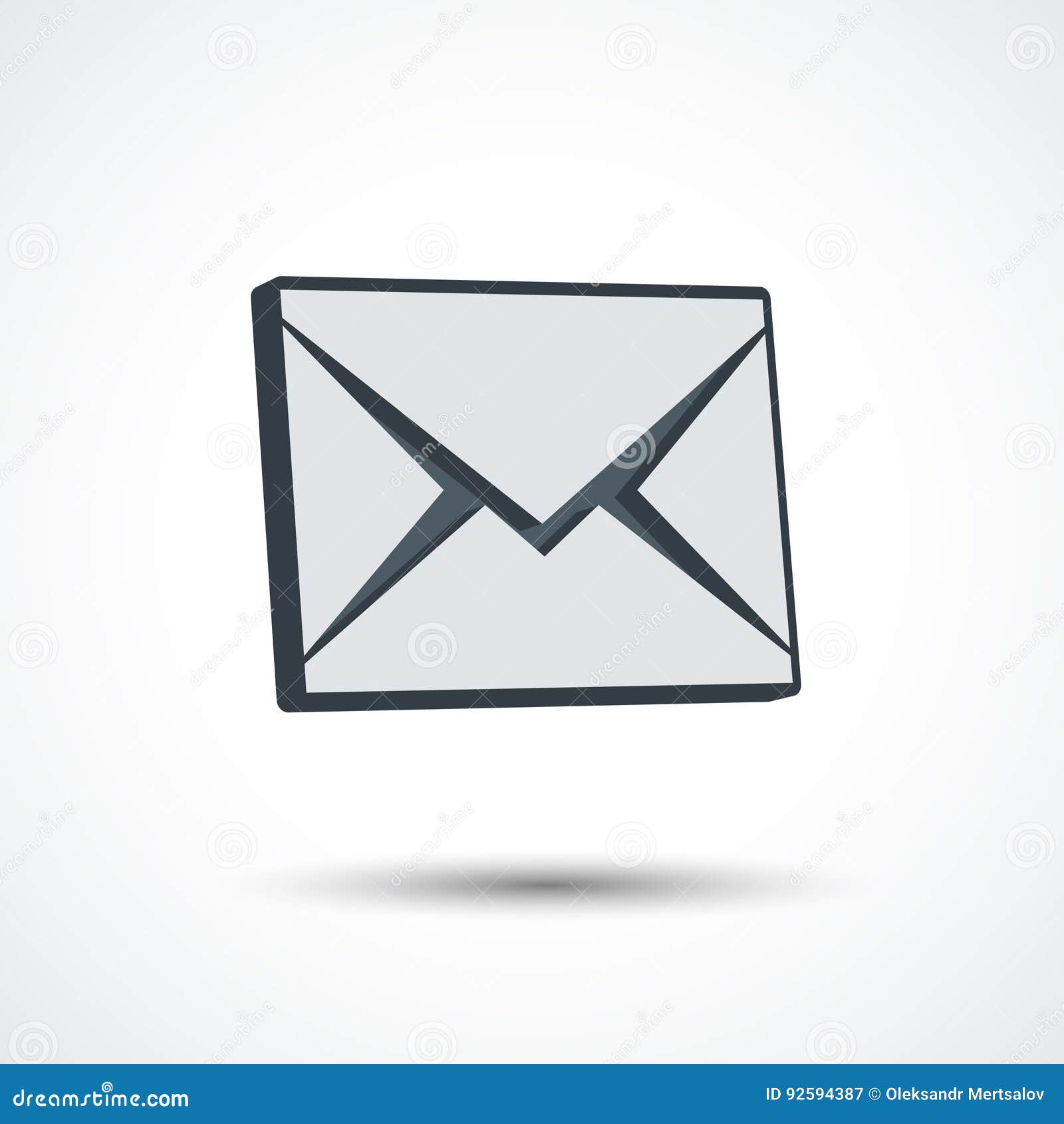 Mail, Envelope, Letter Post on White Background Isolated Object ...