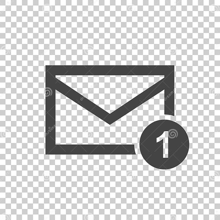 Mail Envelope Message. Vector Illustration in Flat Style on Isolated ...