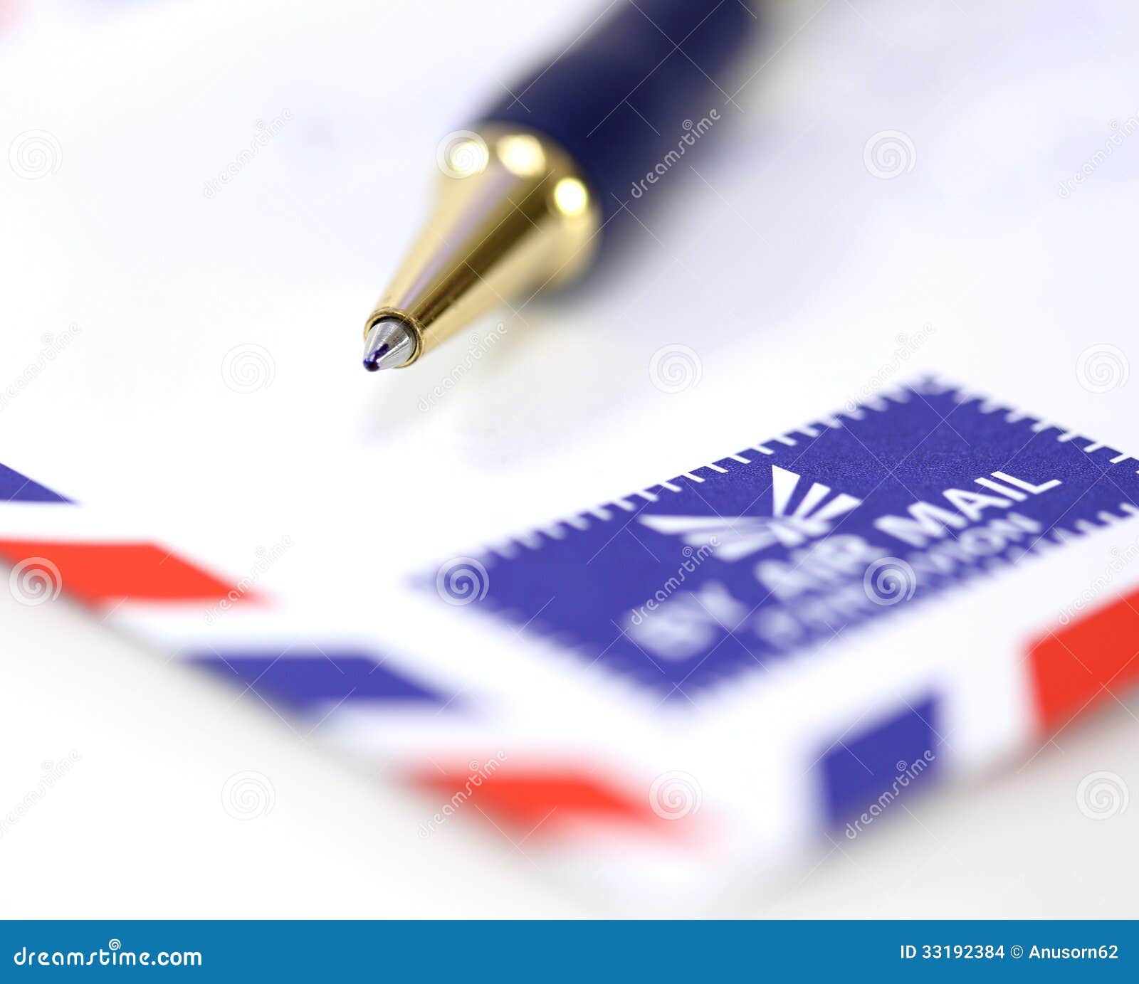 Mail envelope with pen stock photo. Image of envelope - 33192384