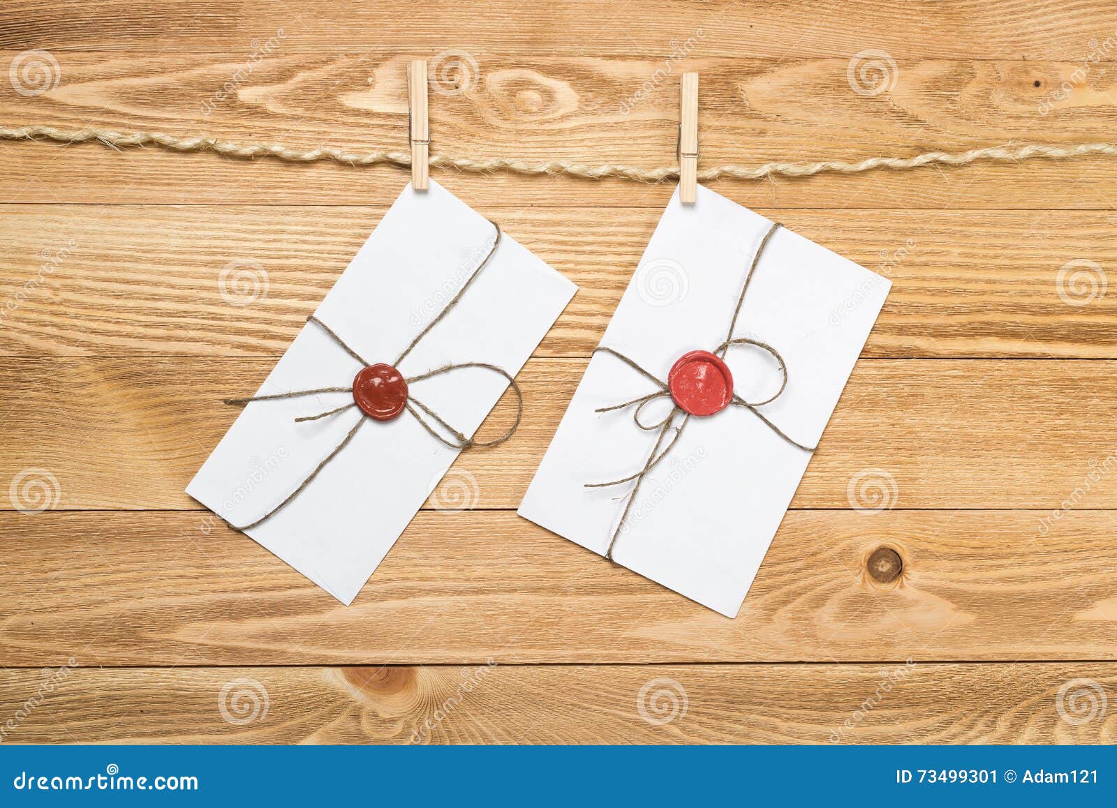 Mail envelope on rope stock image. Image of copy, celebration - 73499301