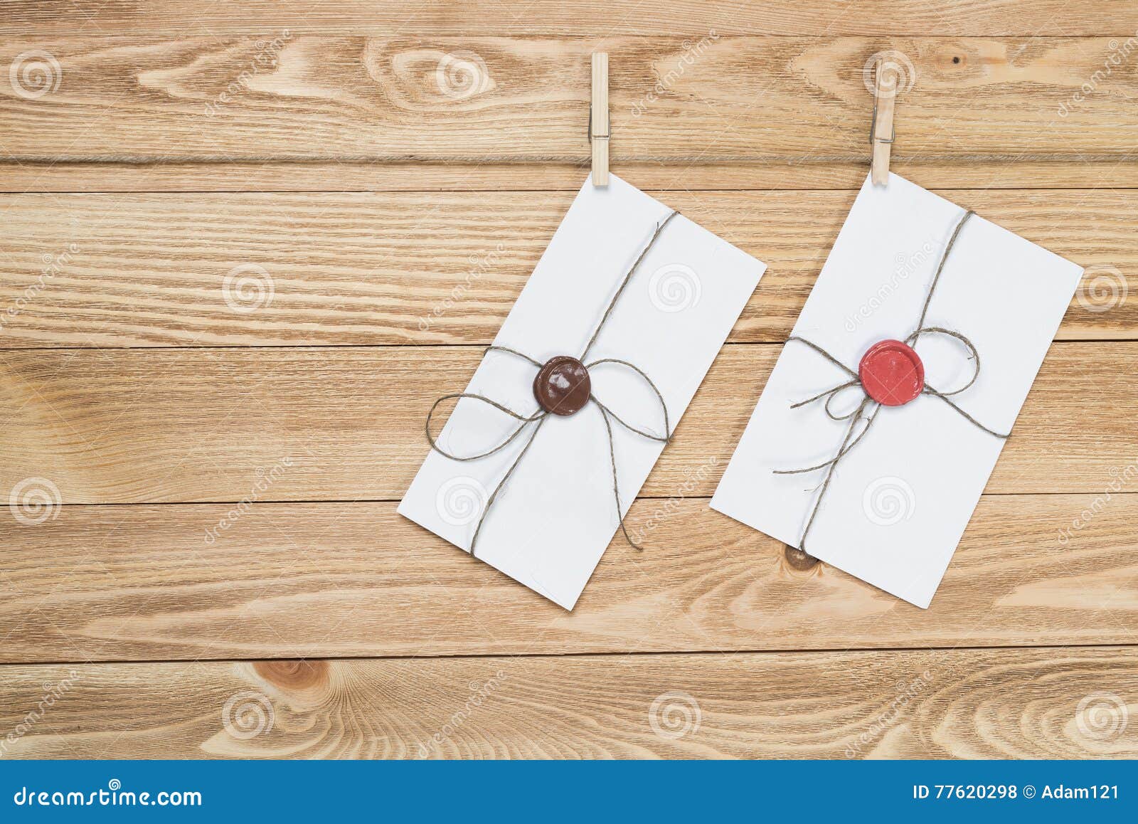 Mail envelope on rope stock photo. Image of copy, abstract - 77620298