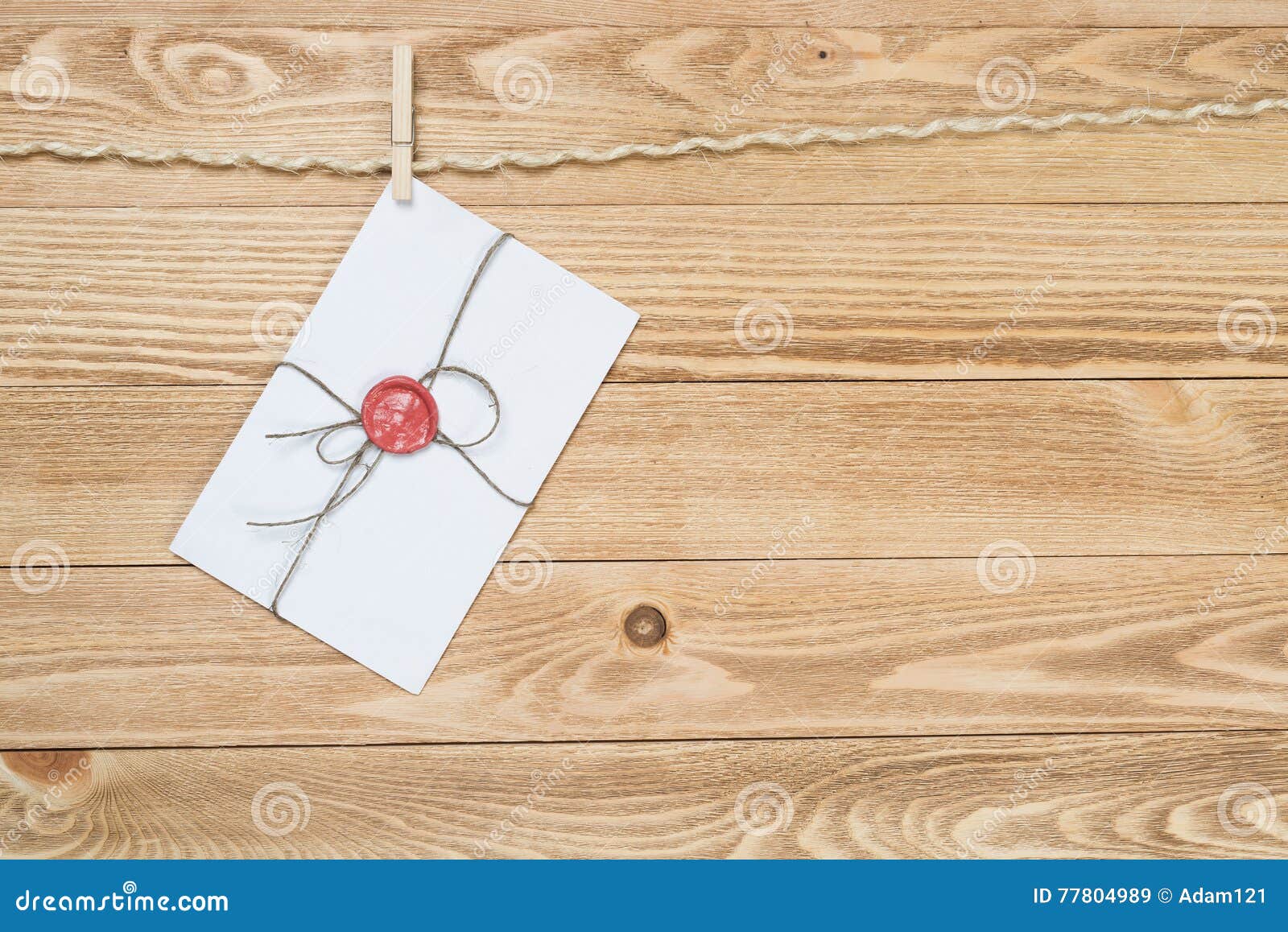 Mail envelope on rope stock image. Image of abstract - 77804989