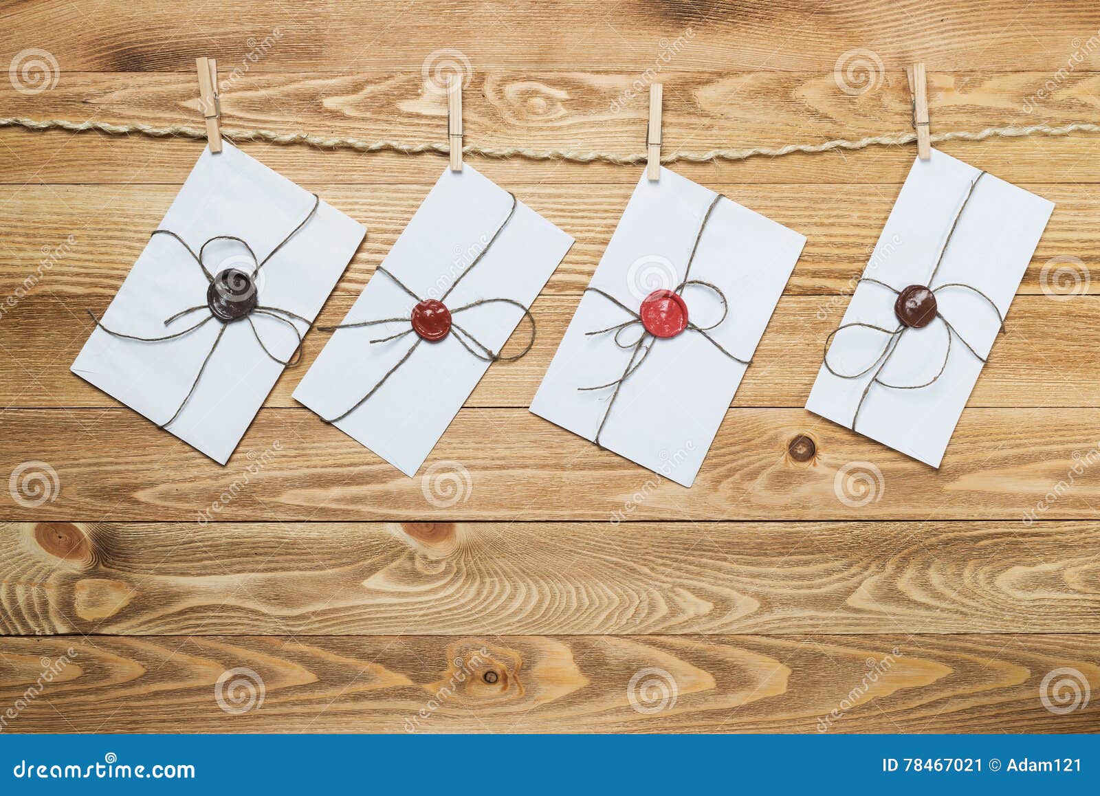 Mail envelope on rope stock image. Image of abstract - 78467021