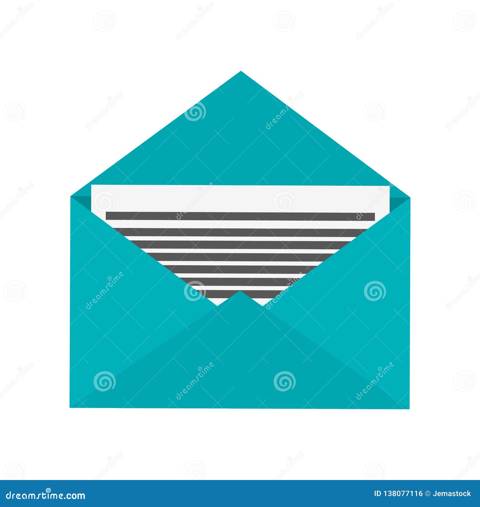 Mail envelope symbol stock vector. Illustration of email - 138077116