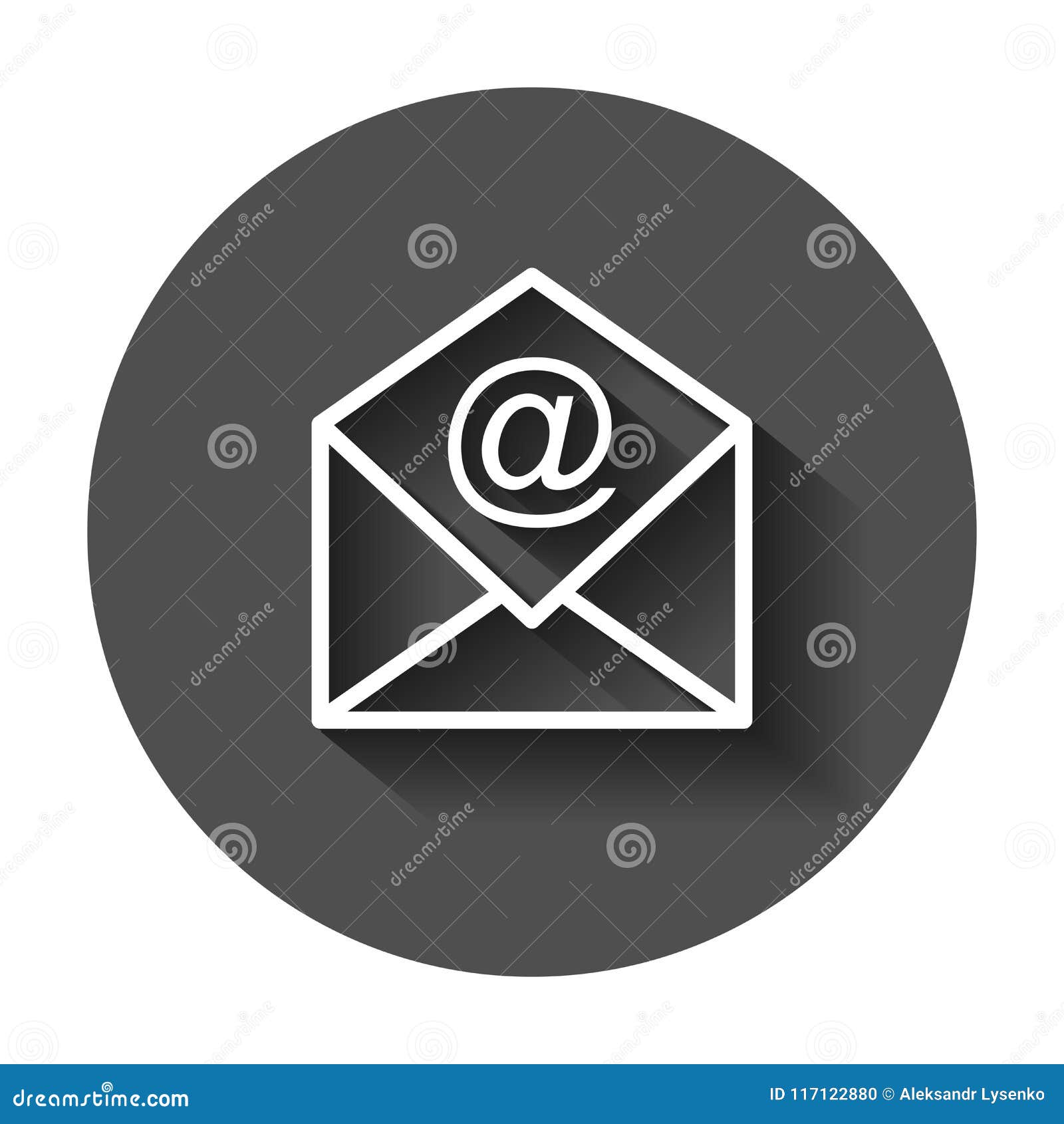 Mail Envelope Vector Icon. Email Flat Vector Illustration. E-mail ...