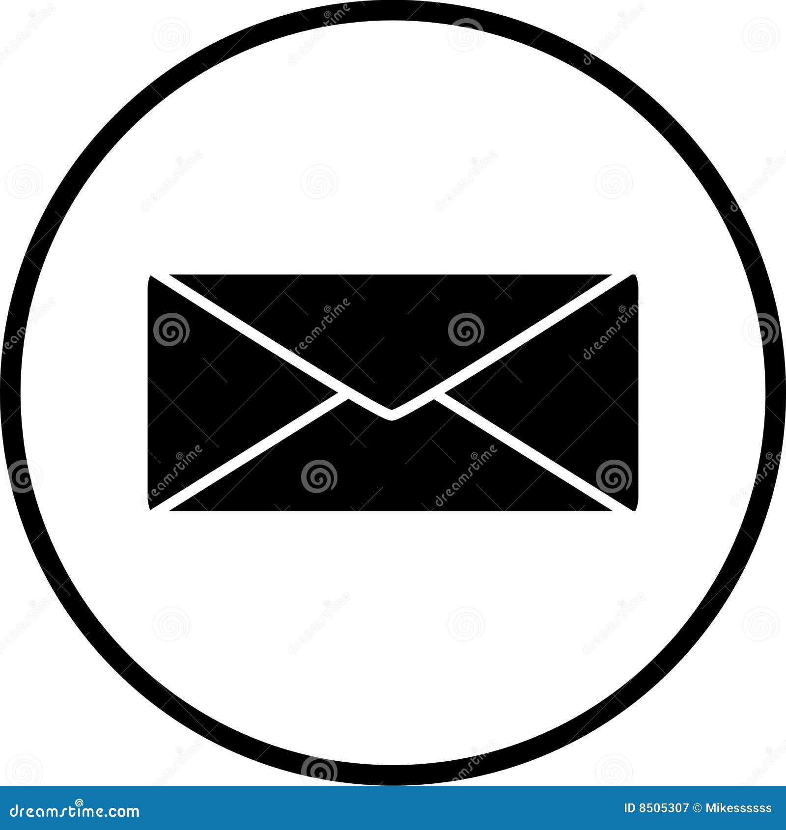 Mail Envelope Vector Symbol Stock Vector - Illustration of email ...
