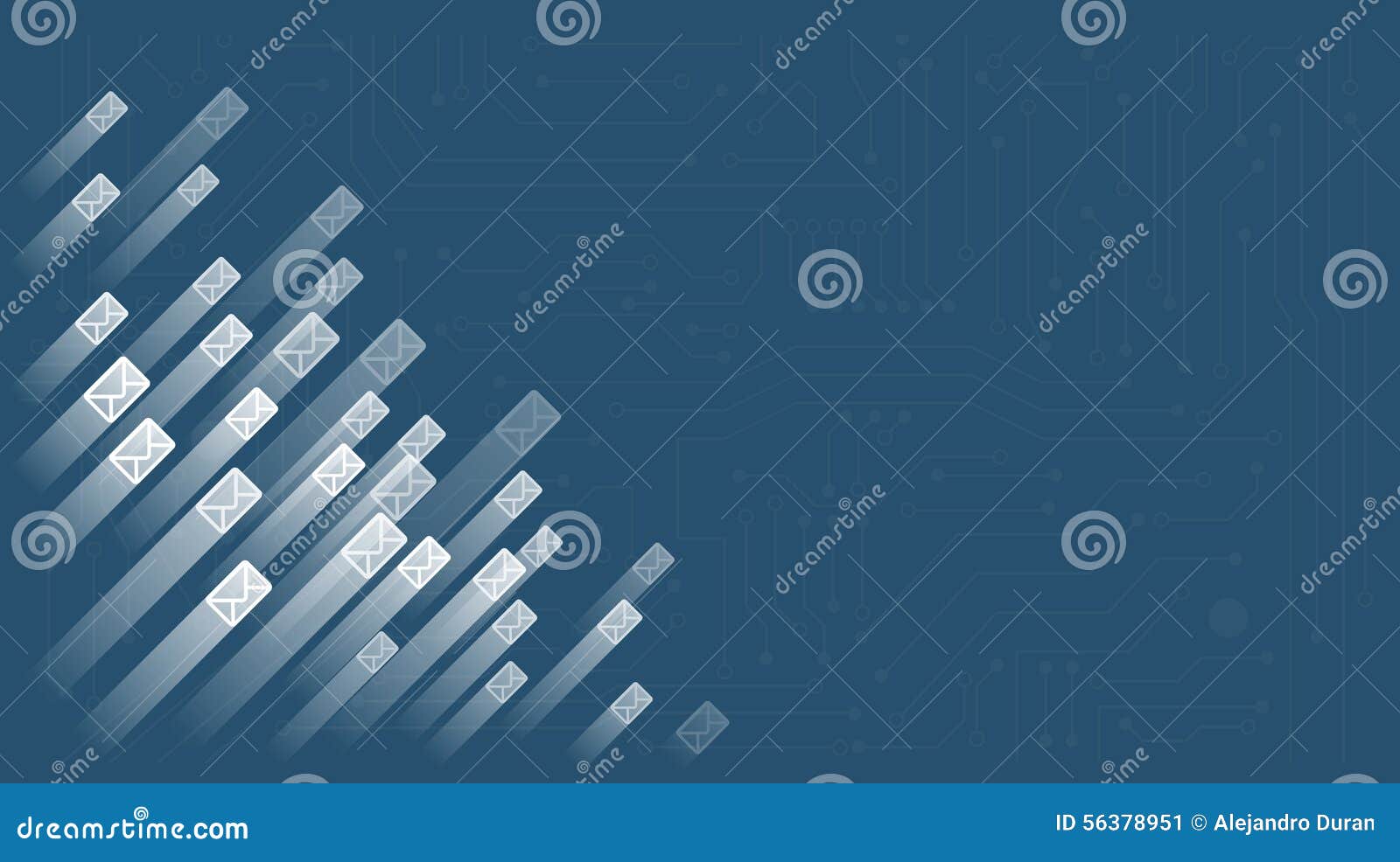 Mail envelopes Background stock vector. Illustration of color - 56378951