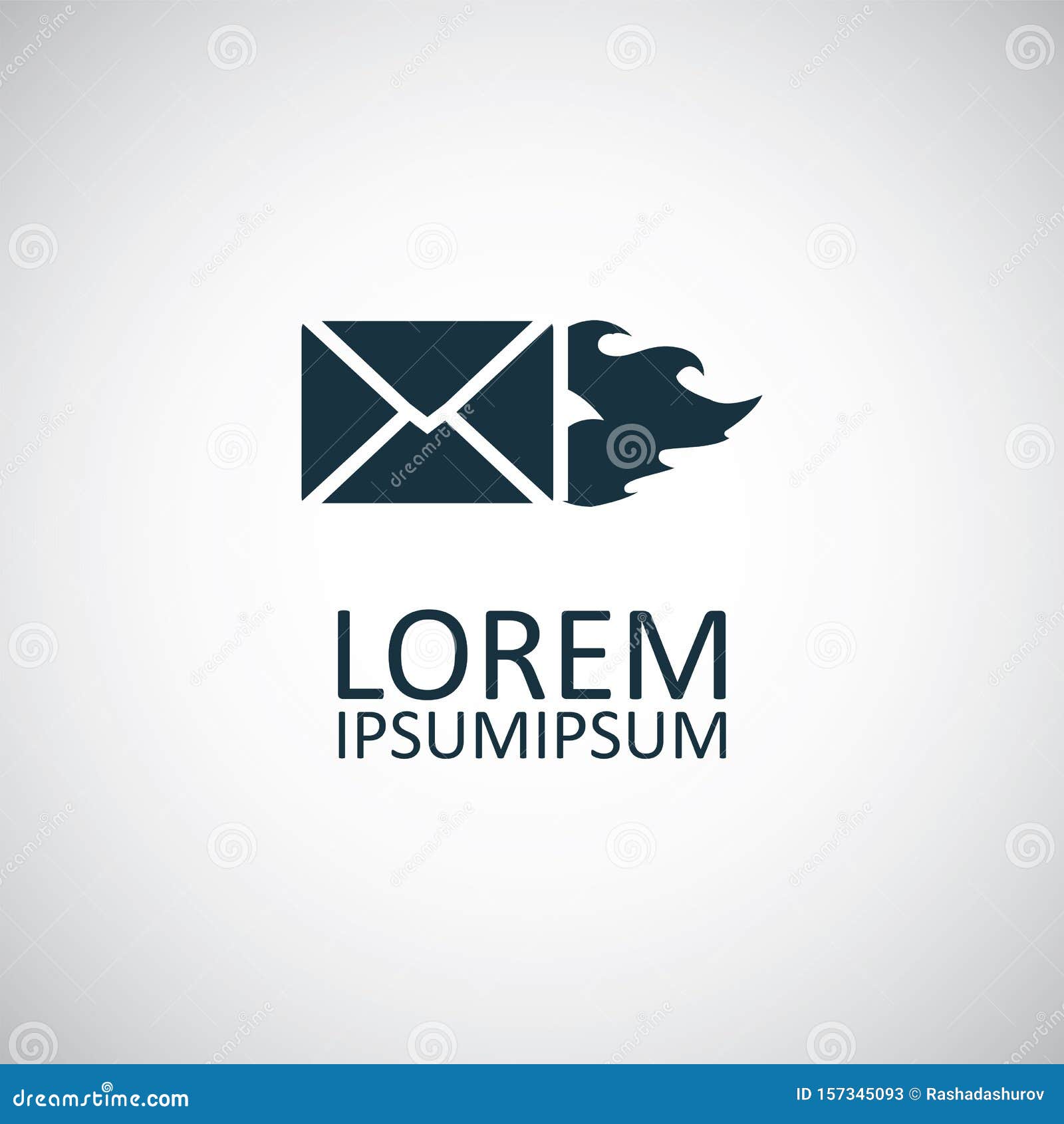 Mail Fire Icon. Simple Concept Symbol Stock Vector - Illustration of ...