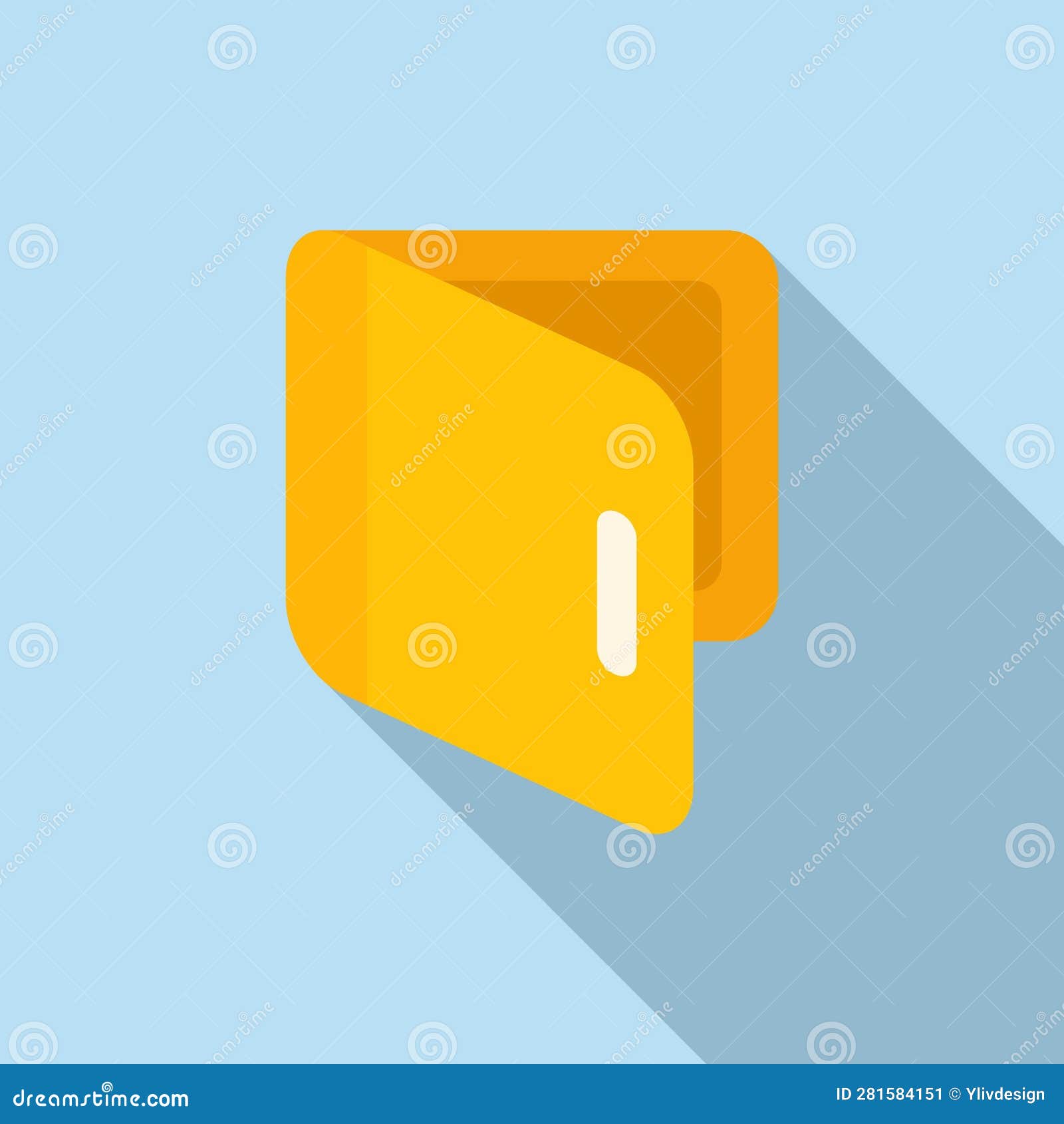 Mail Folder Icon Flat Vector. Contact Interface Stock Illustration ...