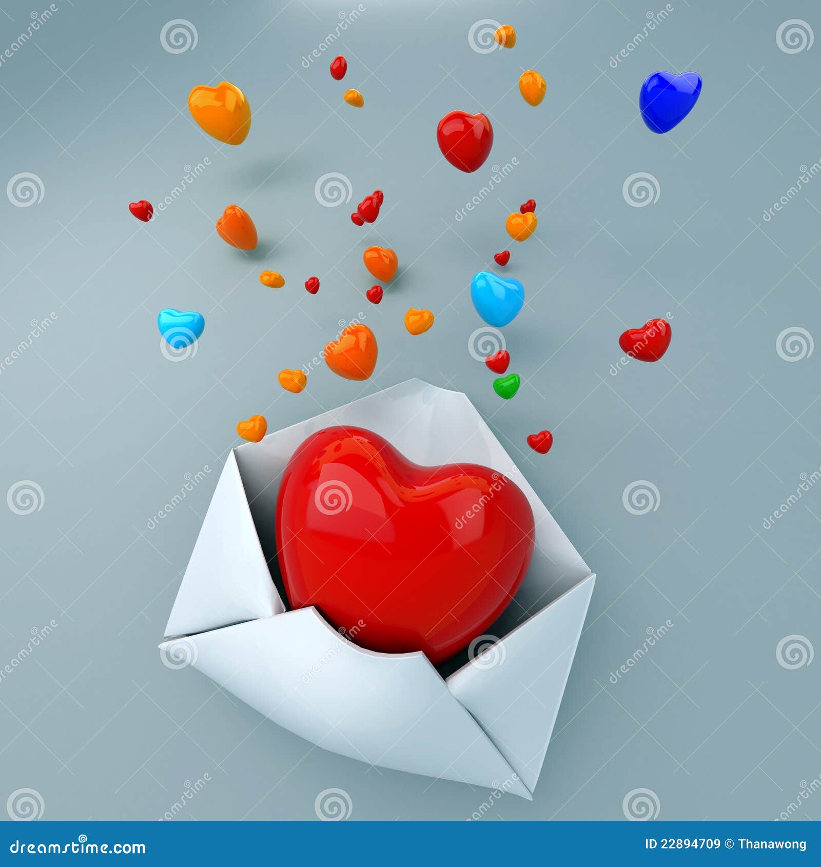 Mail of heart stock illustration. Illustration of lights - 22894709