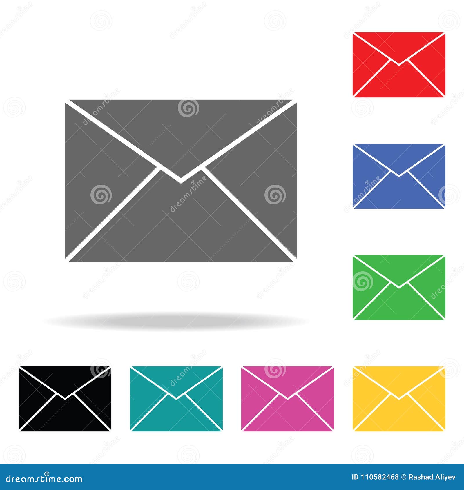 Mail Icon. Elements in Multi Colored Icons for Mobile Concept and Web ...