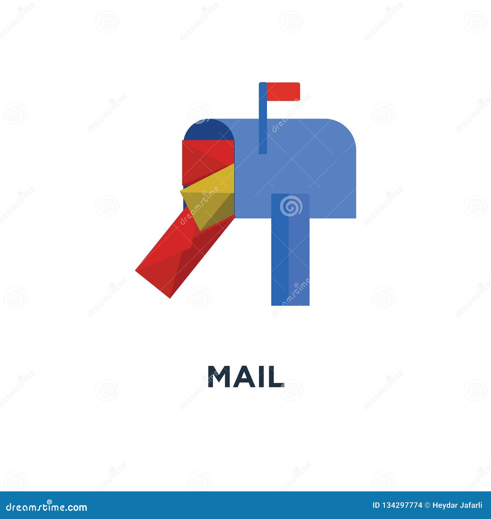 Mail Icon. Email Concept Symbol Design, Send Message Sign Vector Stock ...