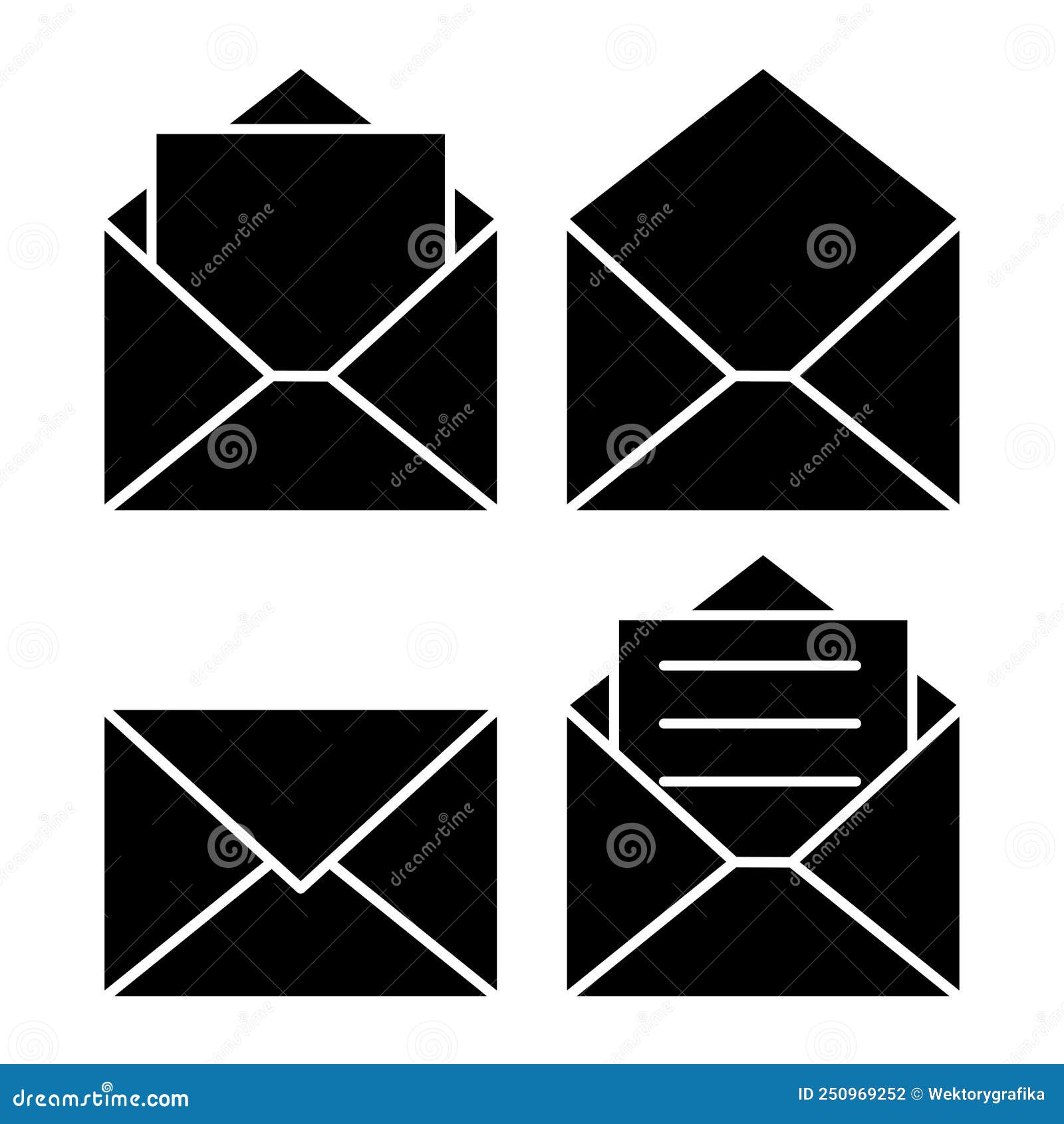 Mail icon. Envelope sign stock vector. Illustration of envelope - 250969252