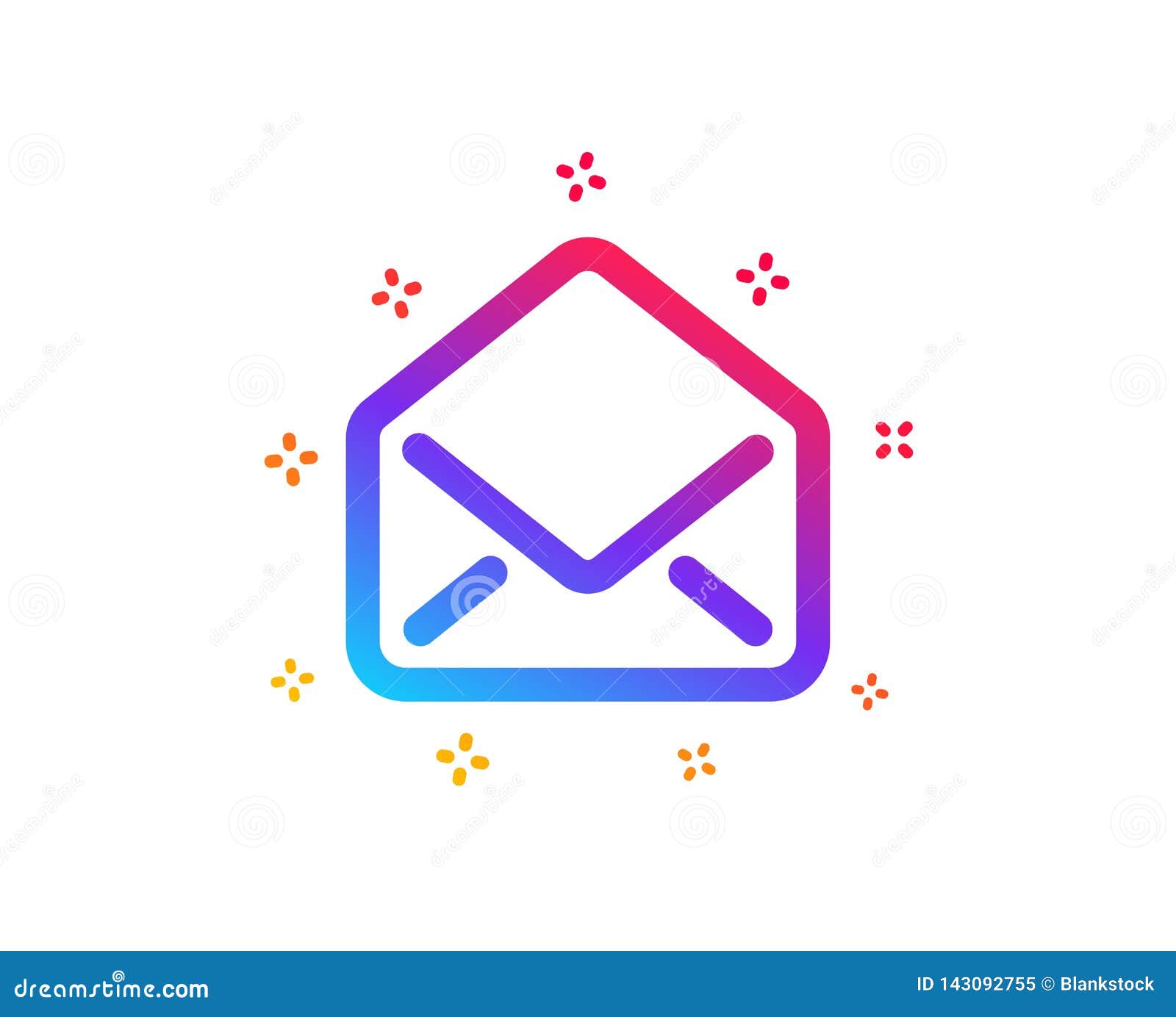 Mail Icon. Message Correspondence Sign. Vector Stock Vector ...