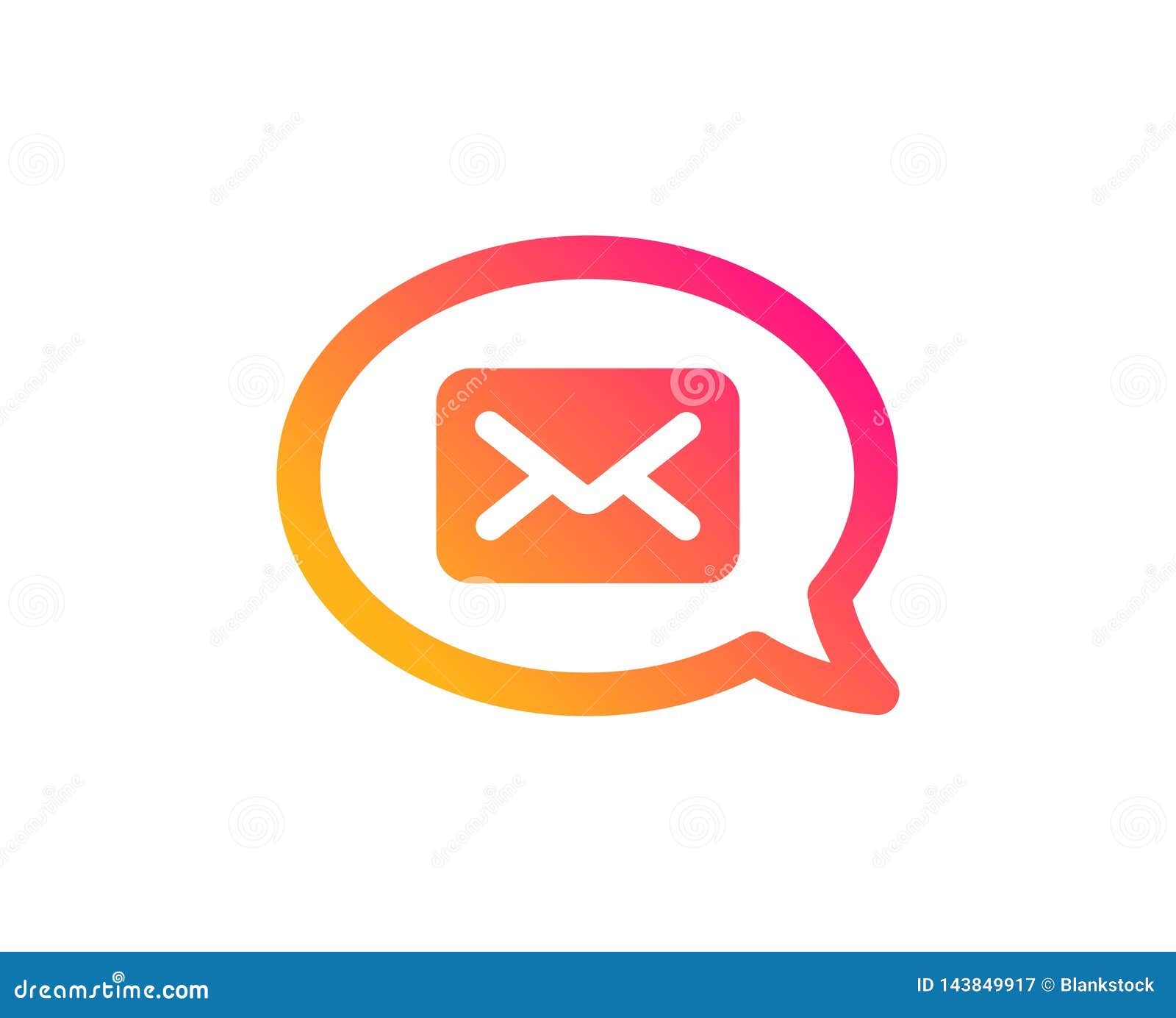 Mail Icon. Messenger Communication Sign. Vector Stock Vector ...