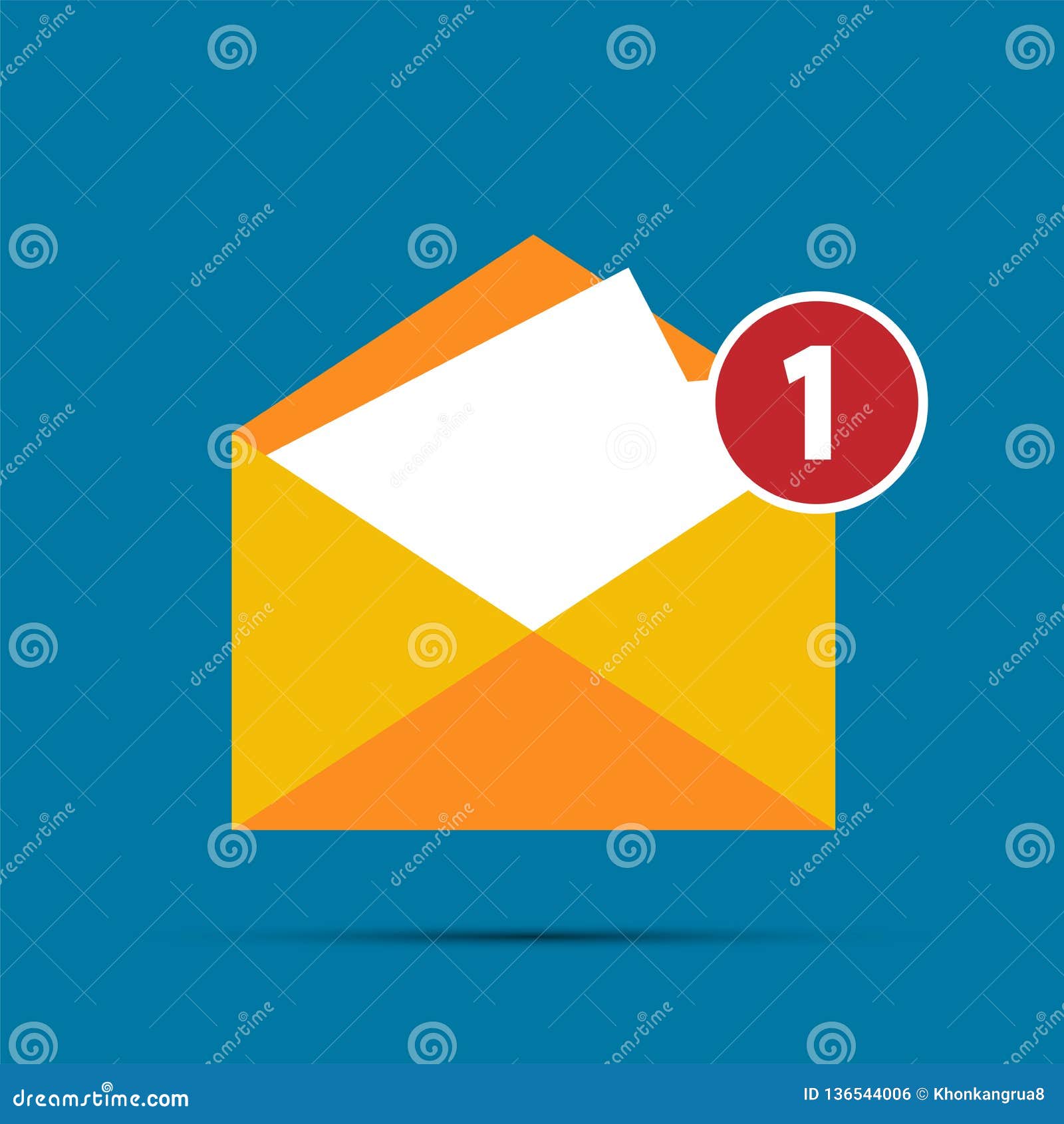Mail Icon,New Email Notification,Simple Design Style.vector ...