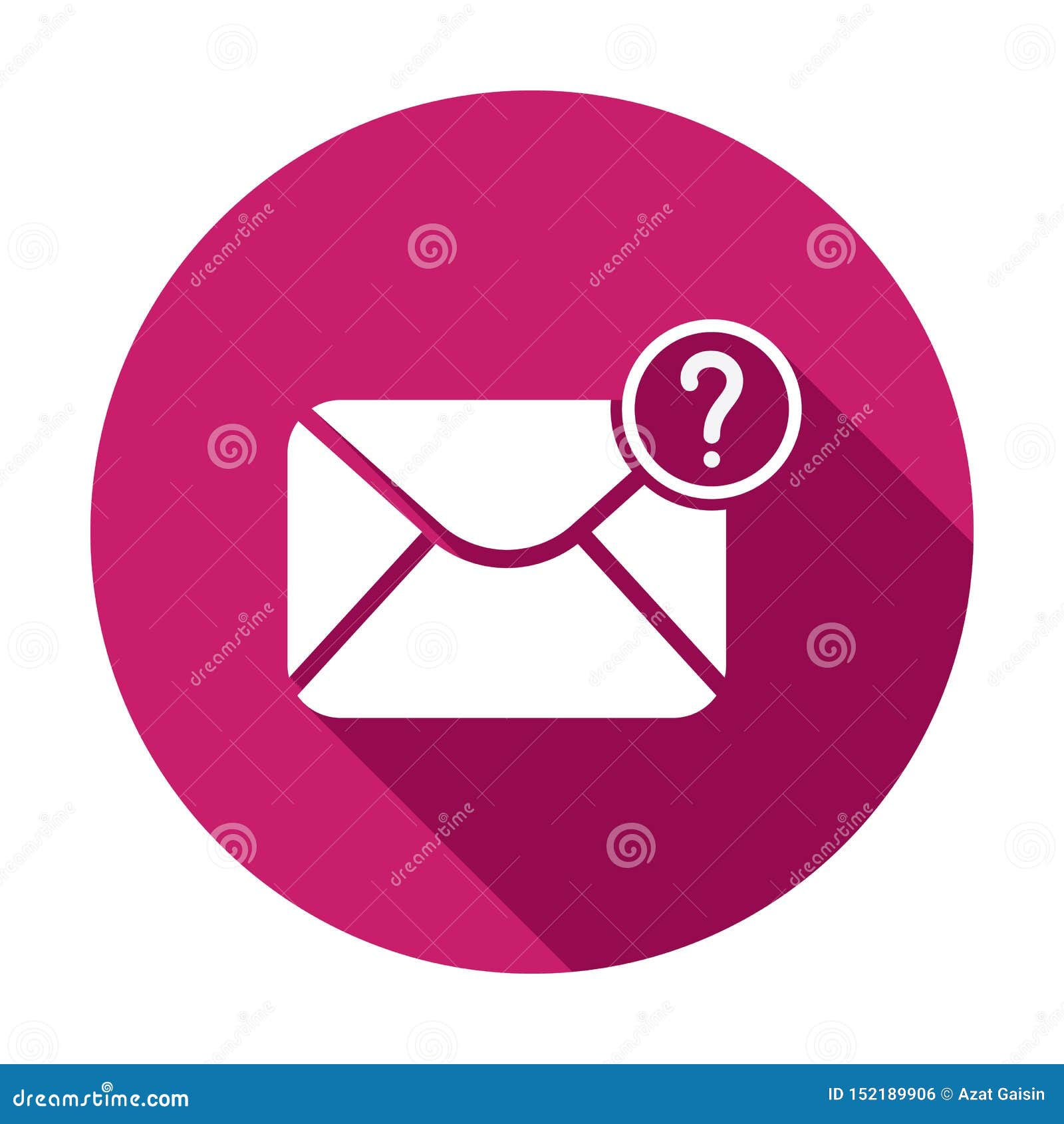Mail Icon with Question Mark. Mail Icon and Help, How To, Info, Query ...