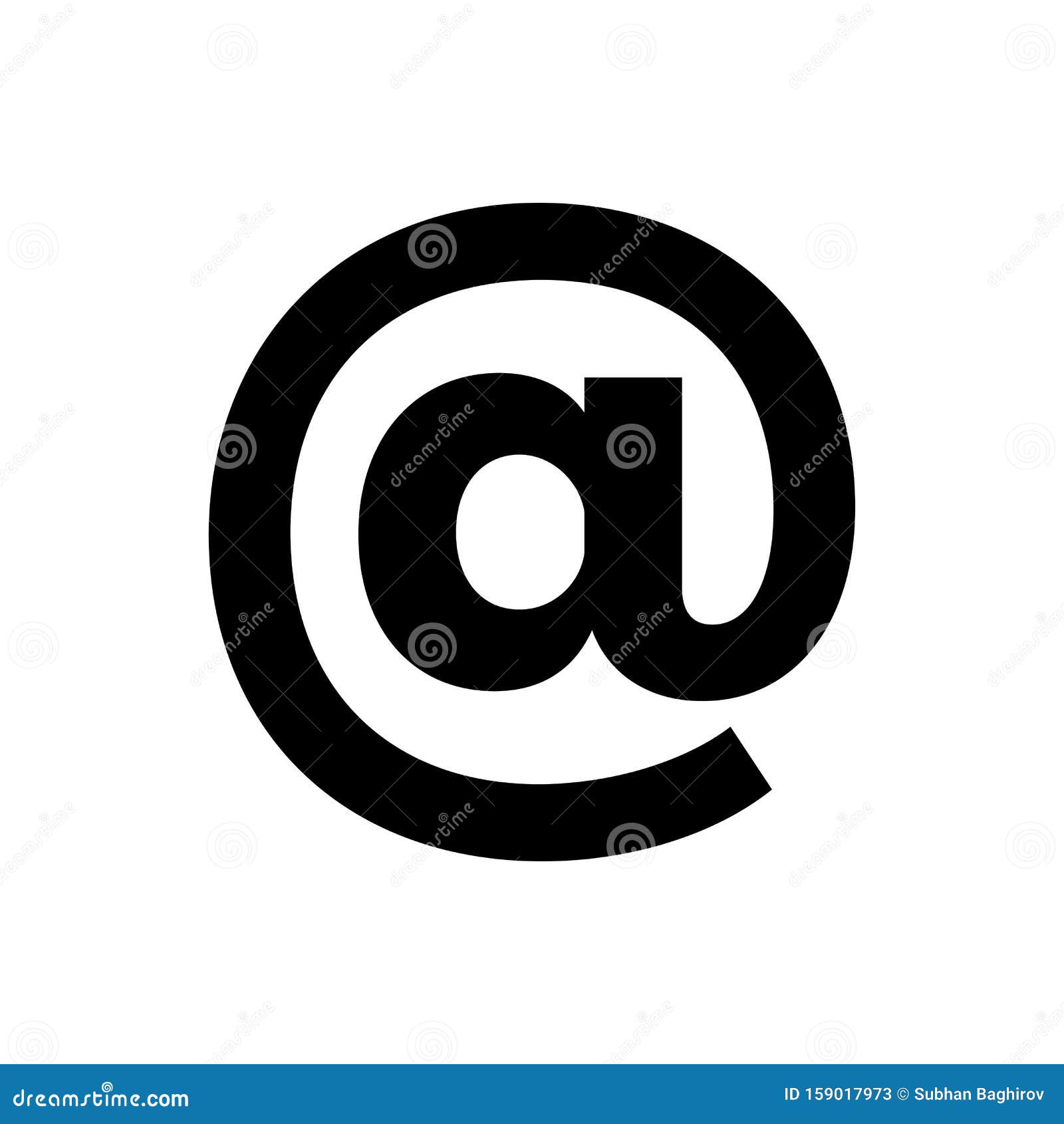 Mail Icon Simple Flat Style. E-mail Symbol Stock Vector - Illustration ...