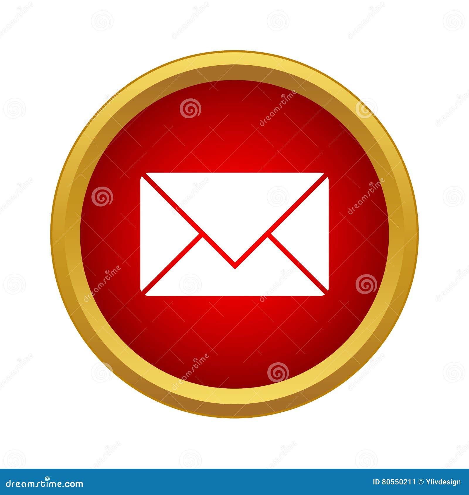 Mail icon, simple style stock vector. Illustration of modern - 80550211