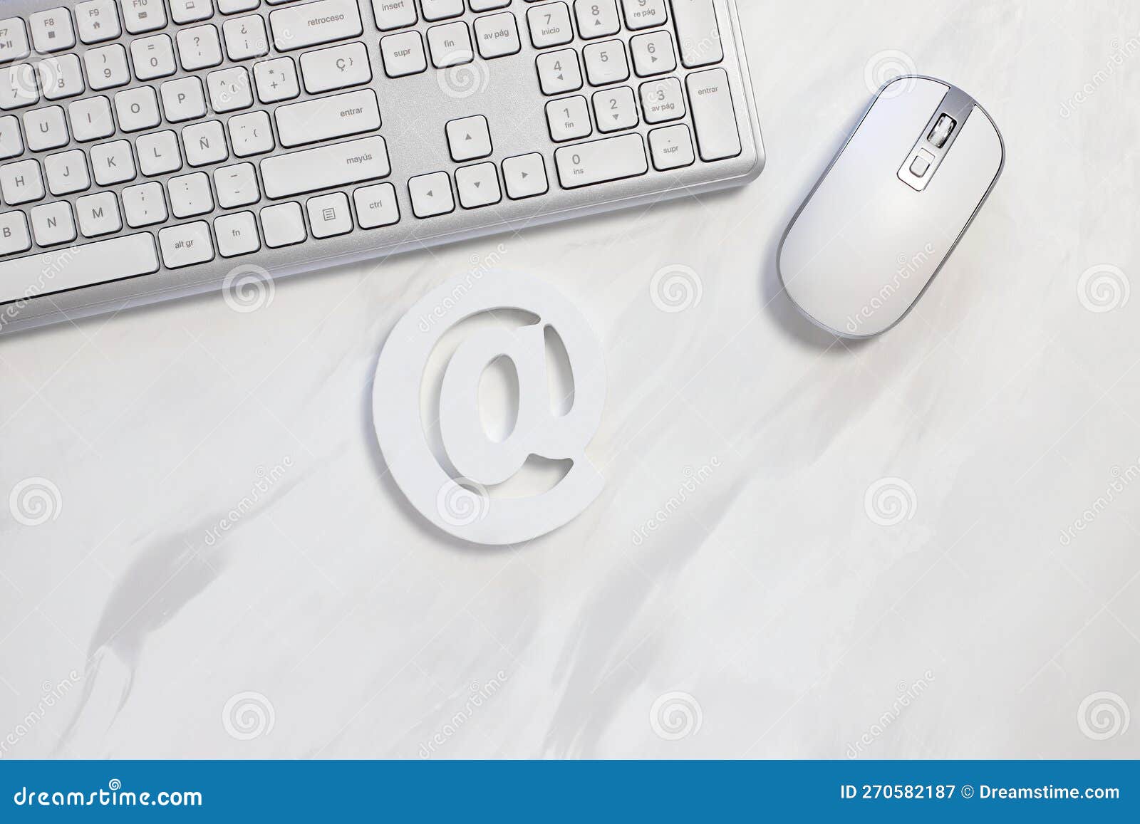 Mail Icon, at Symbol for Email Address Stock Image - Image of internet ...