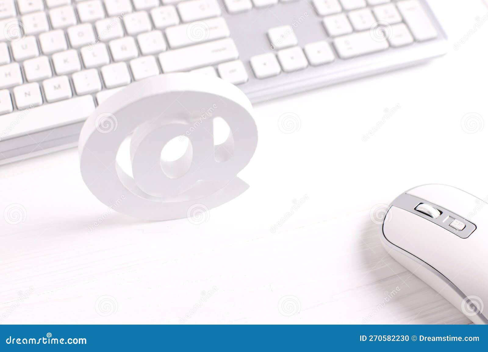 Mail Icon, at Symbol for Email Address Stock Photo - Image of mail ...