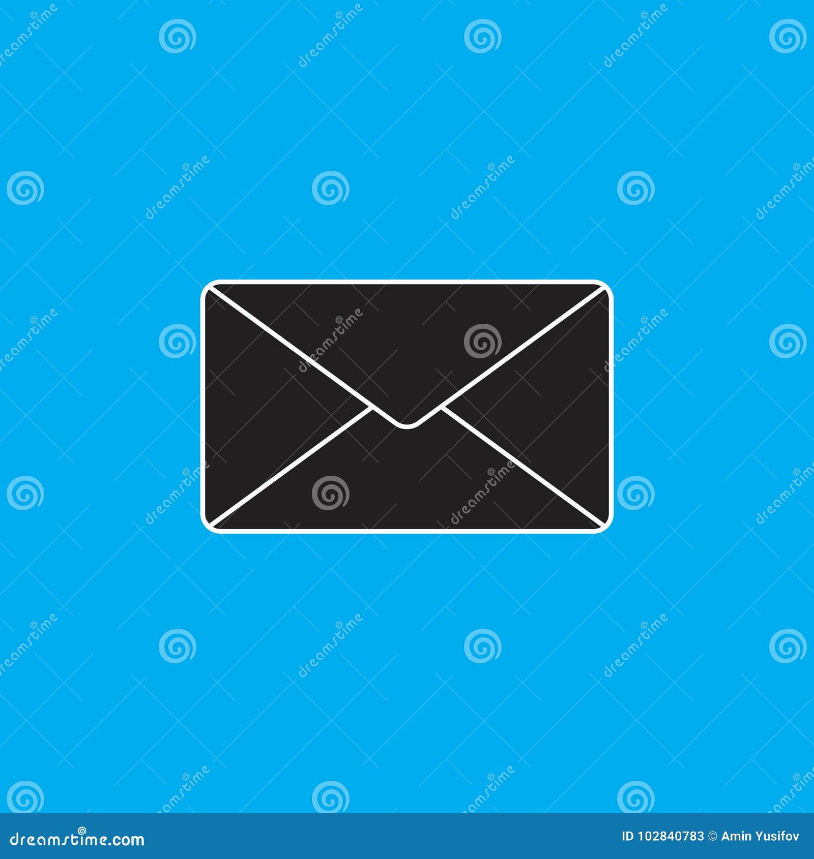 Mail Icon Vector, Message Solid Logo Illustration, Envelope Pict Stock ...