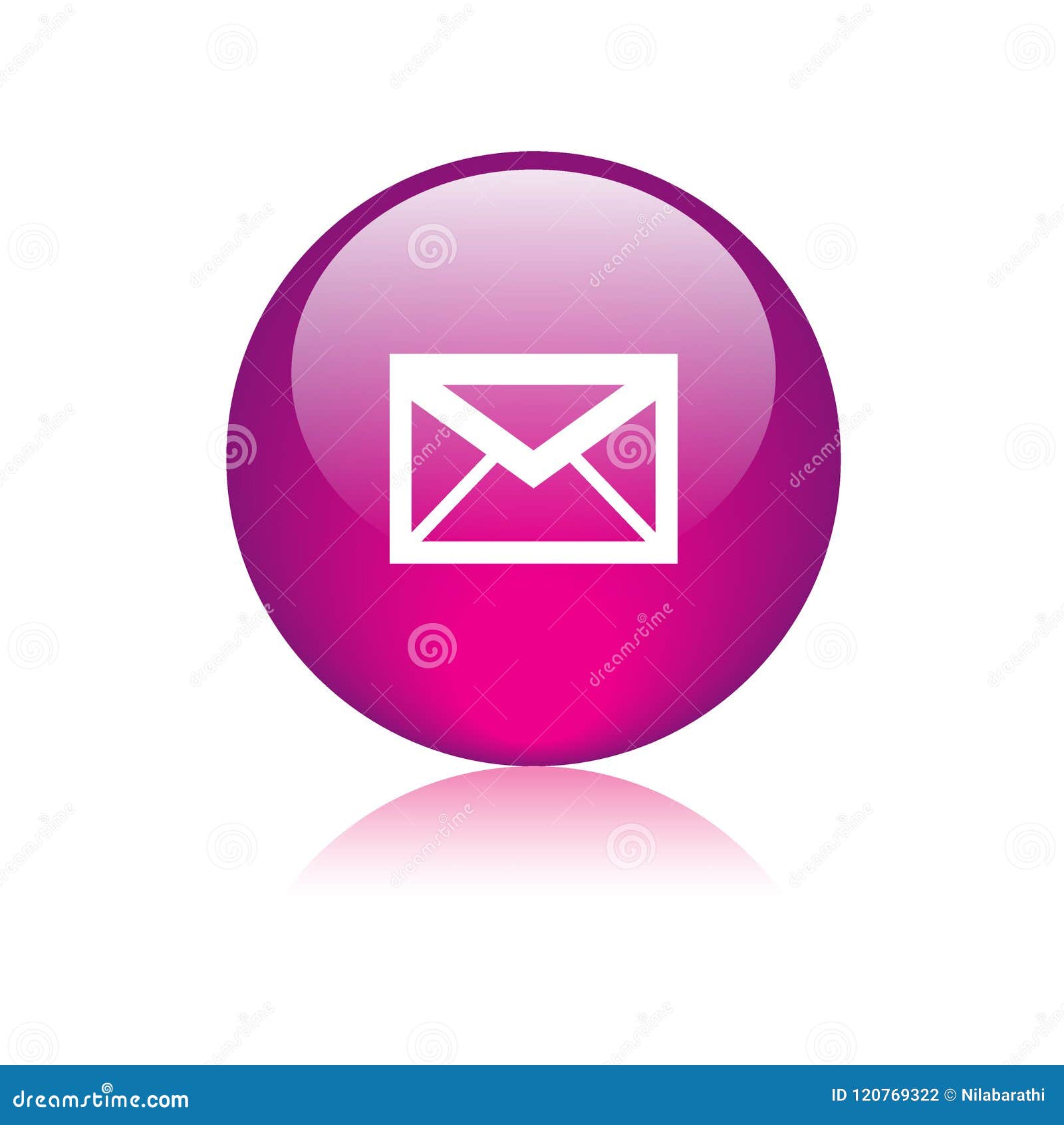 Pink Email Icon
